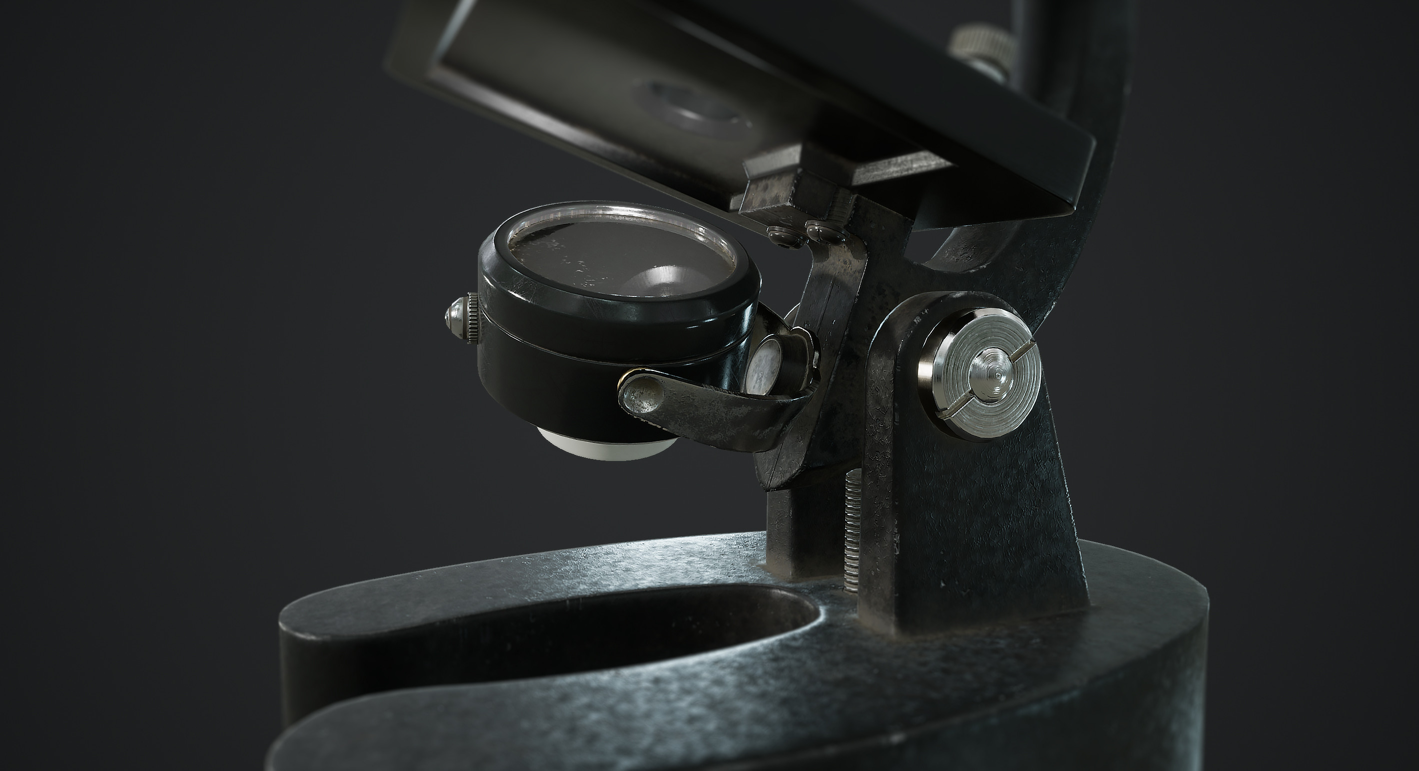 Dennis Welling - Old Microscope 3D-model