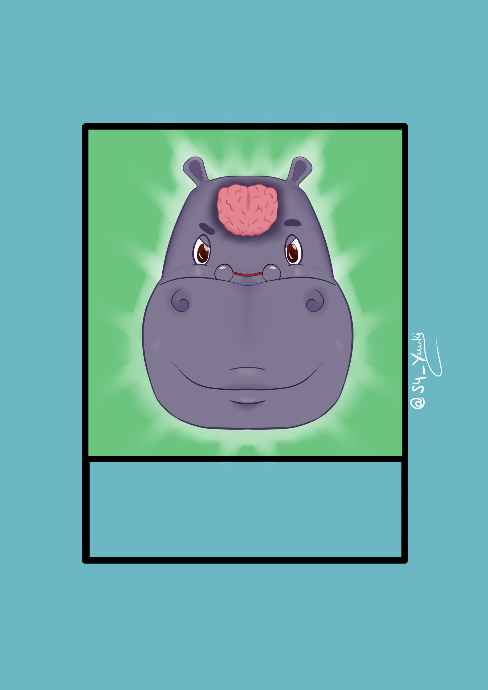 ArtStation - "Hippo with brain on x-ray" :v