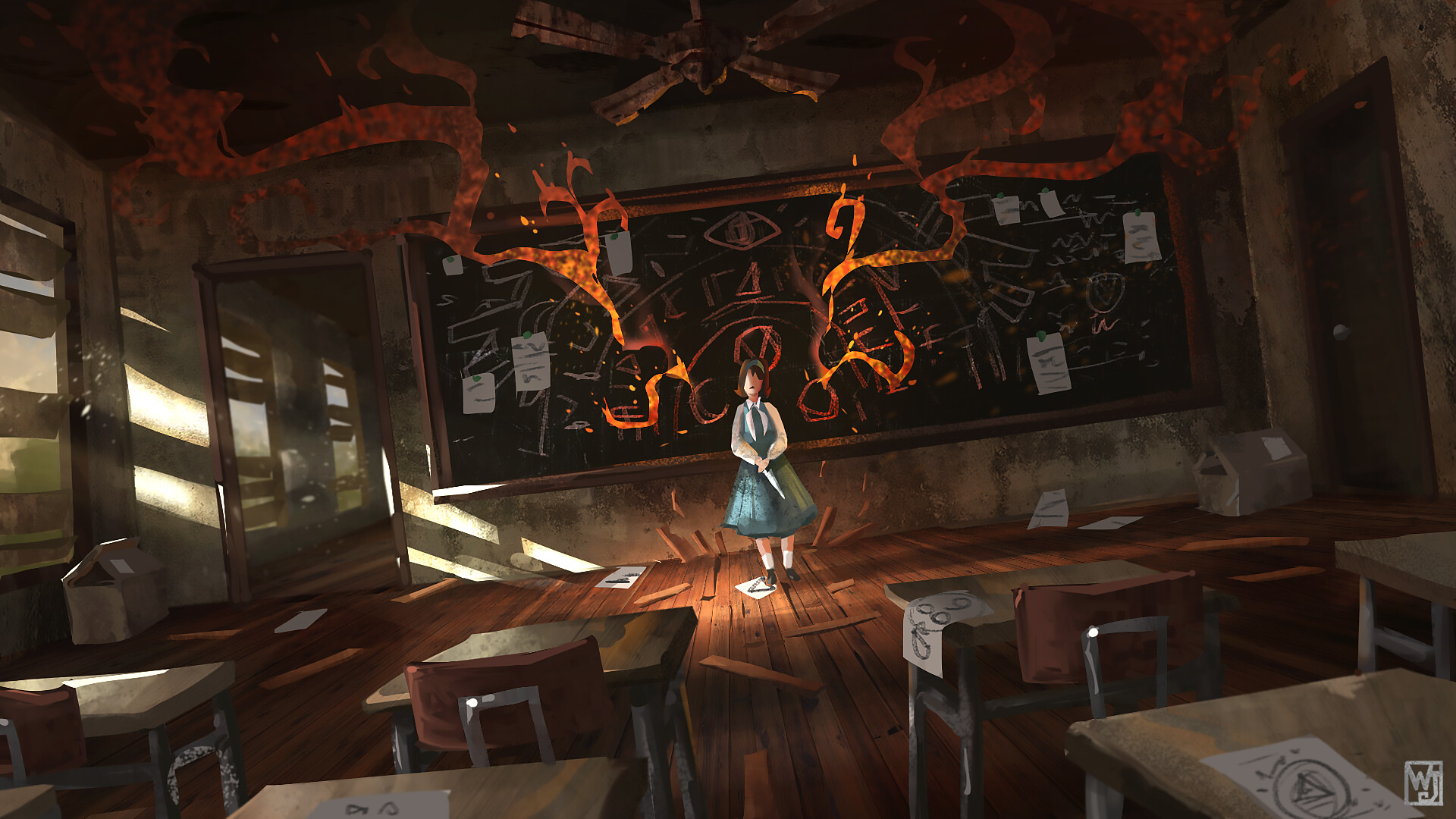 ArtStation - The internal hell of Sandra Gibbons