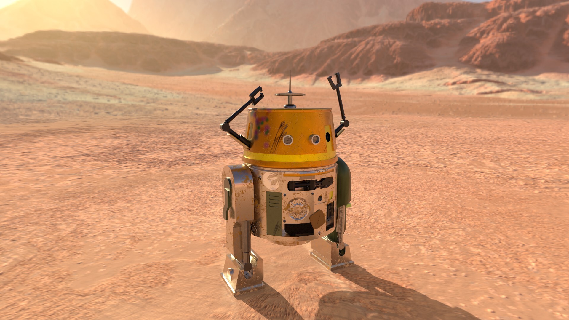 ArtStation - Star Wars Rebels Chopper Substance Painter Render