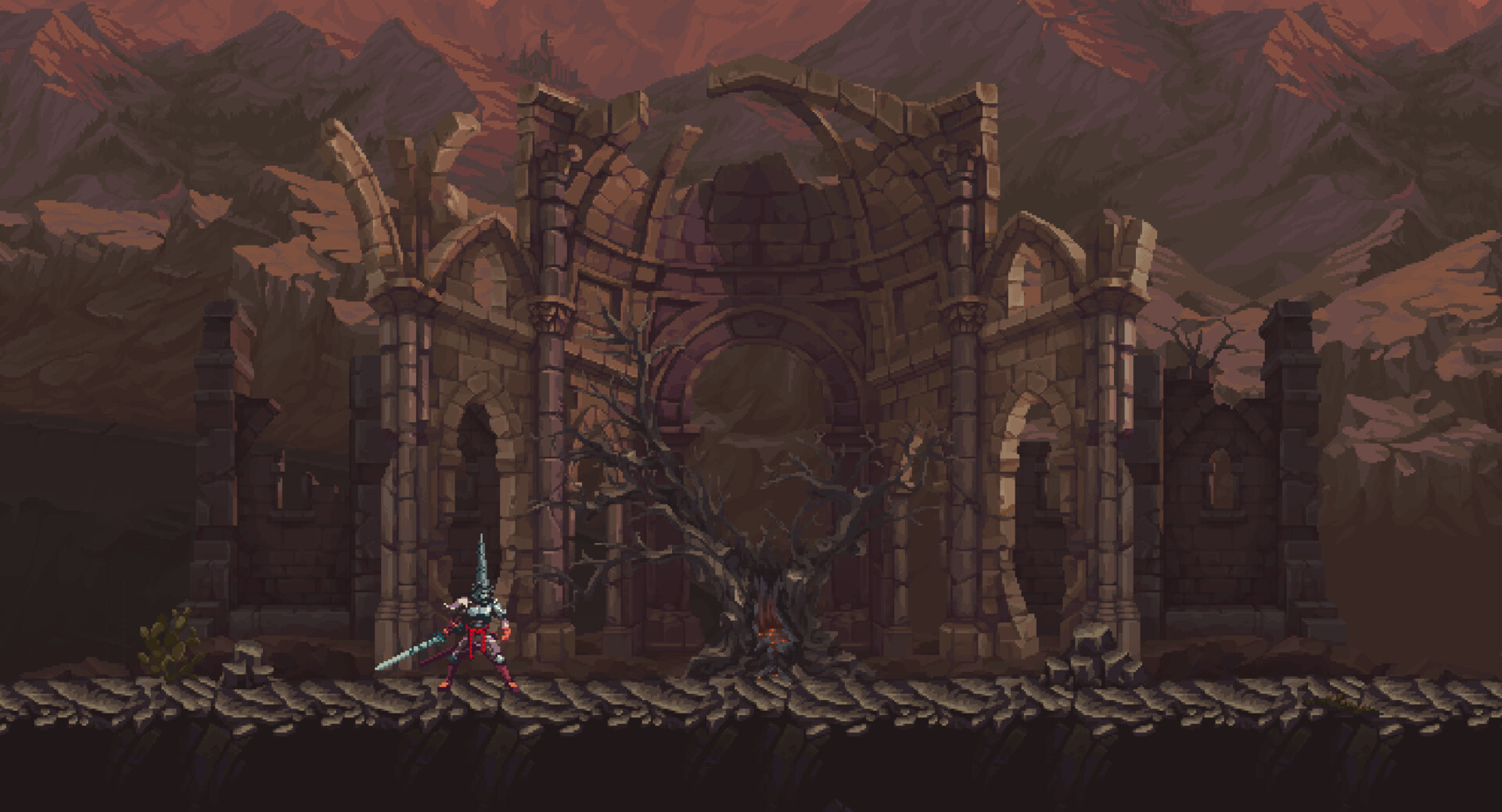 ArtStation - Perpetva ruins (pixelart)