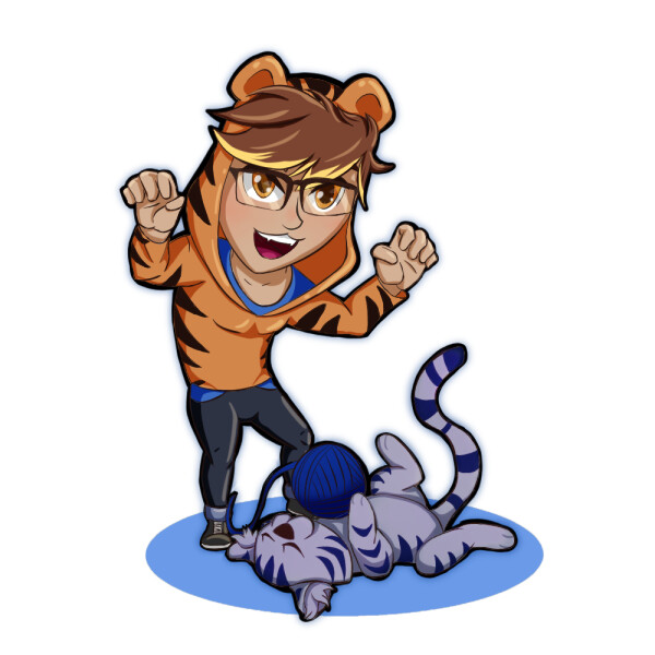 ArtStation - Chibi tiger boy
