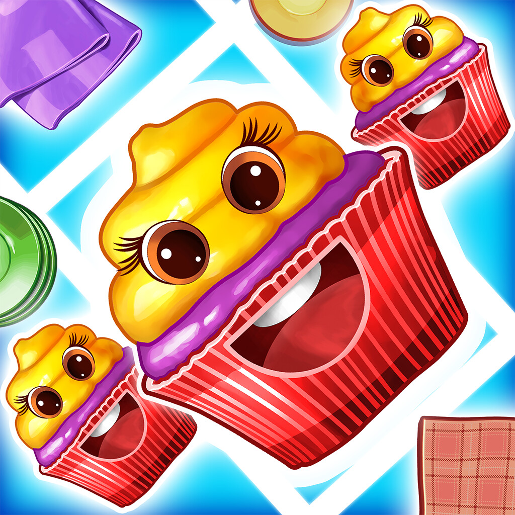 ArtStation - Cupcake game Icon