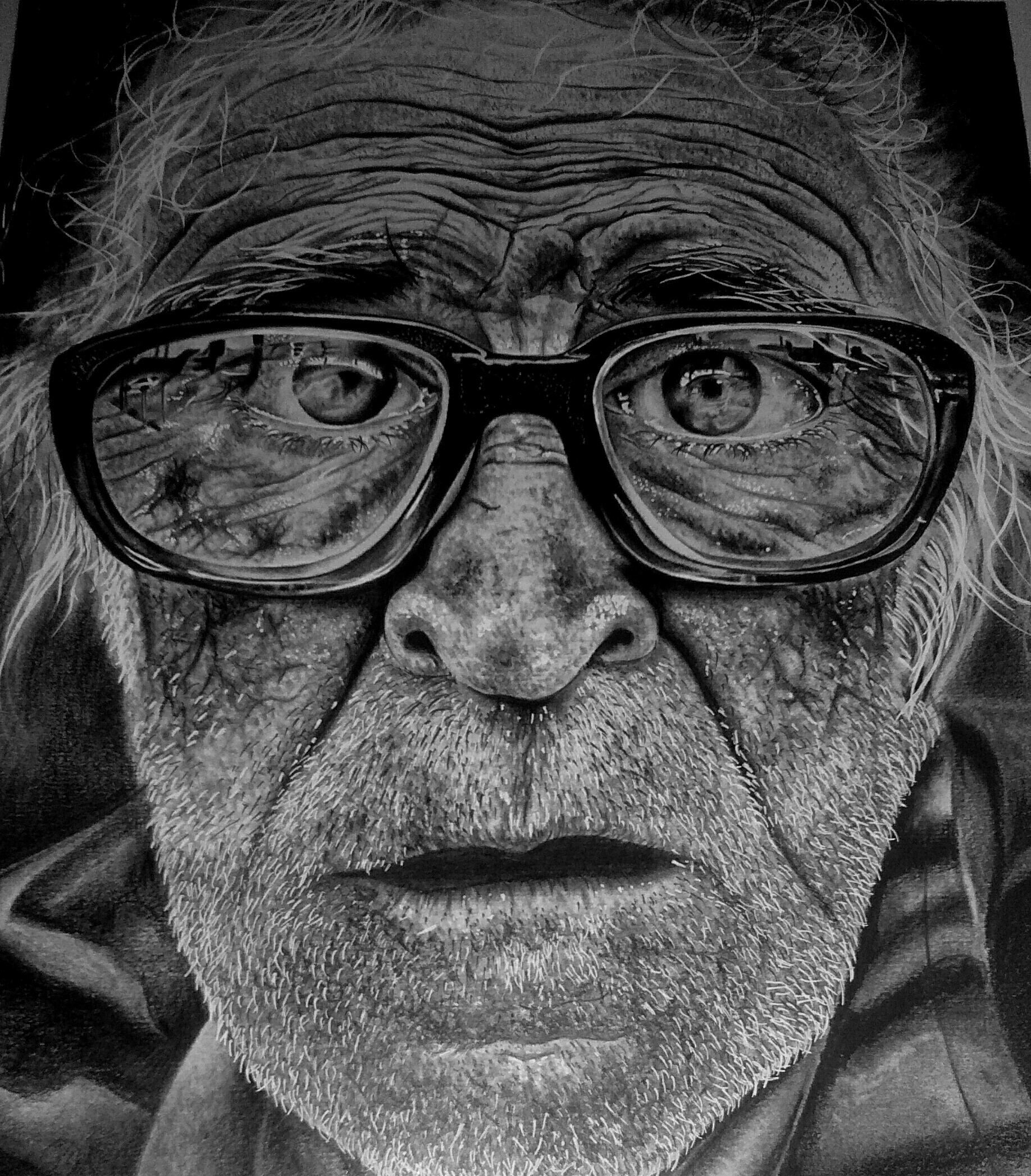 how to draw old glasses