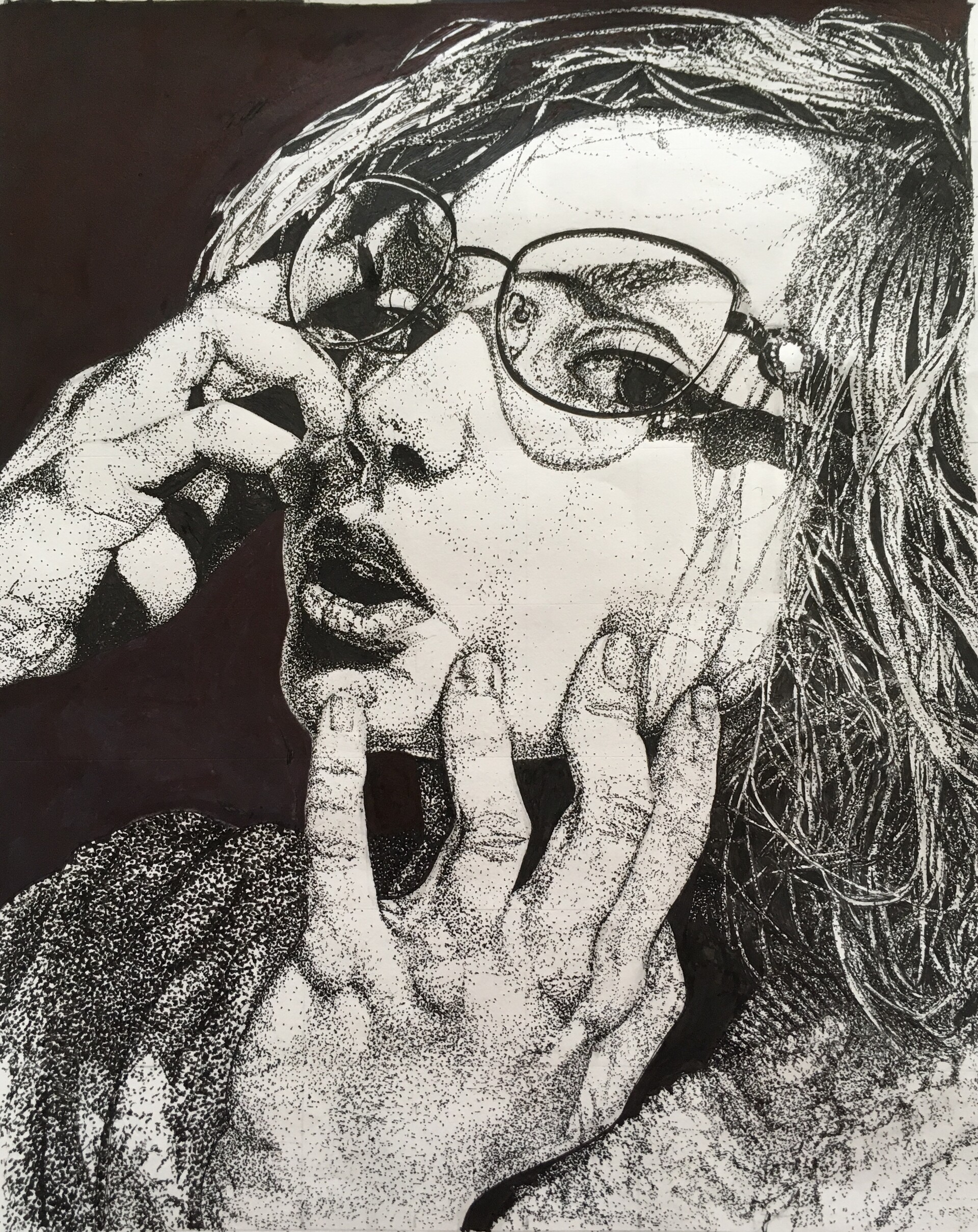 ArtStation - Stippling Self portrait