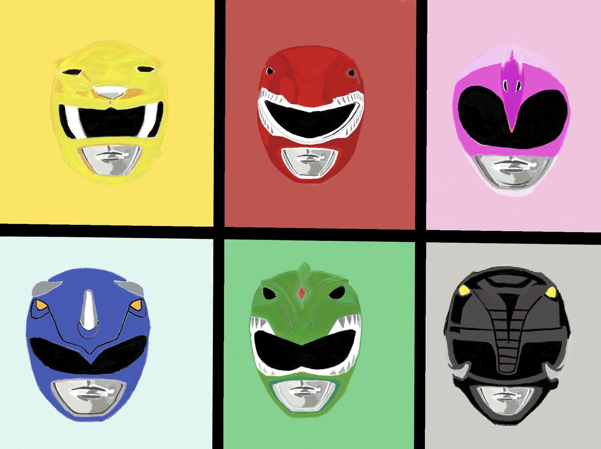 ArtStation - Mighty Morphin Power Rangers