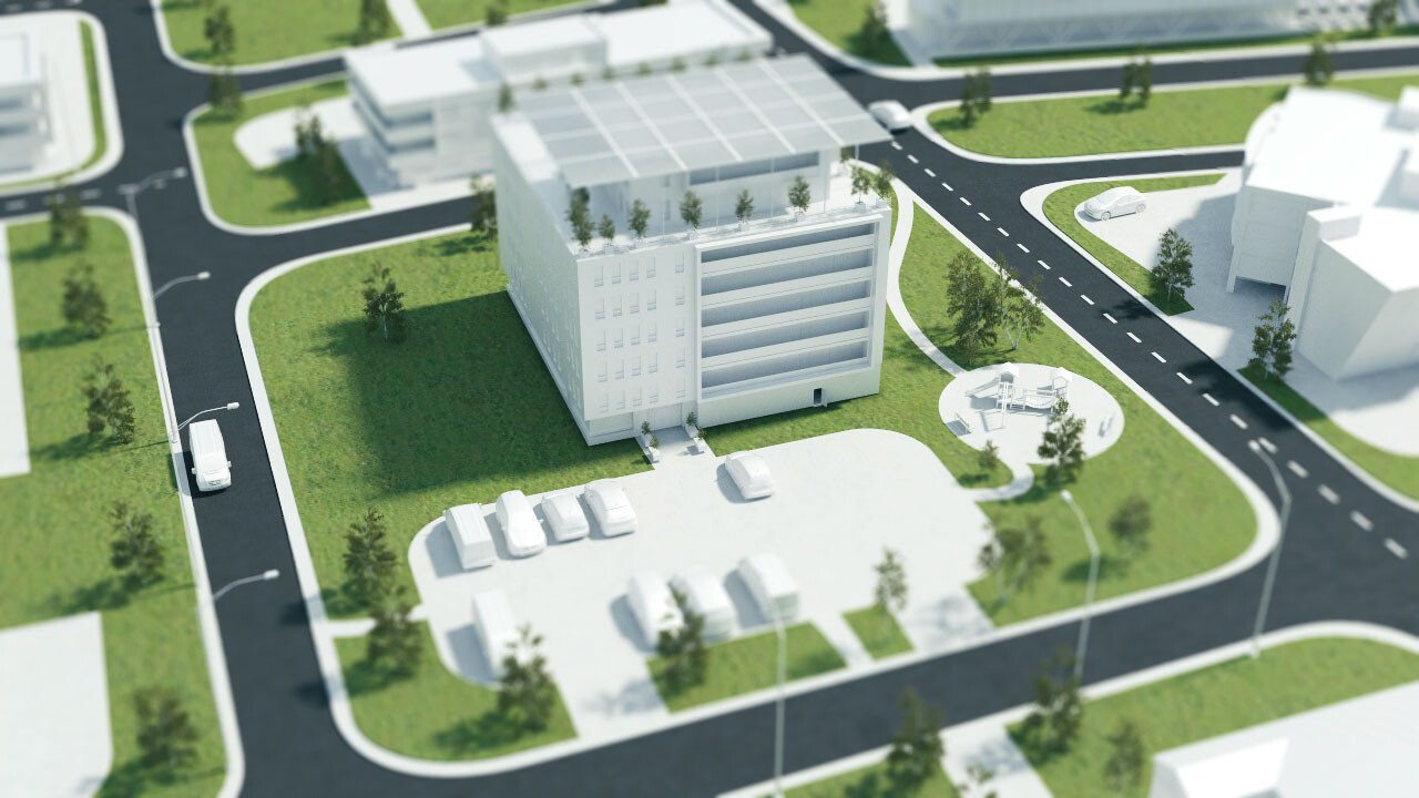 ArtStation - small town mockup