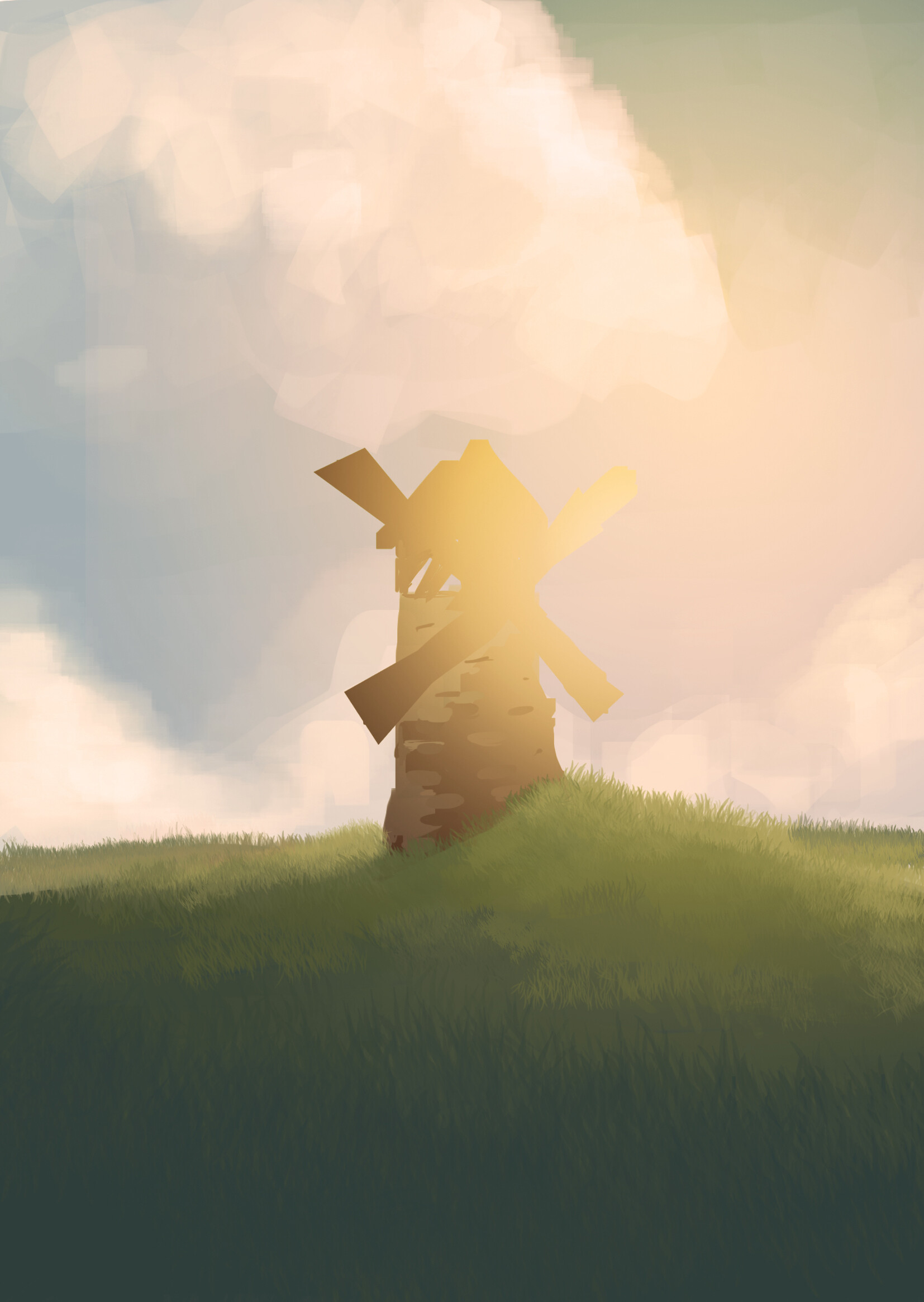 ArtStation - Abandoned windmill