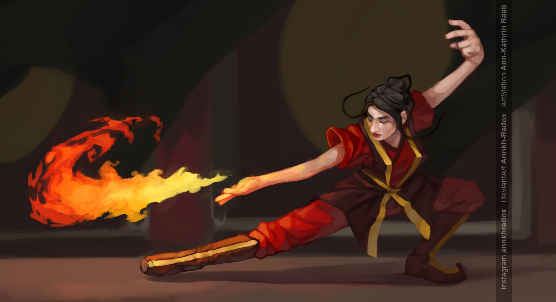 firebending poses