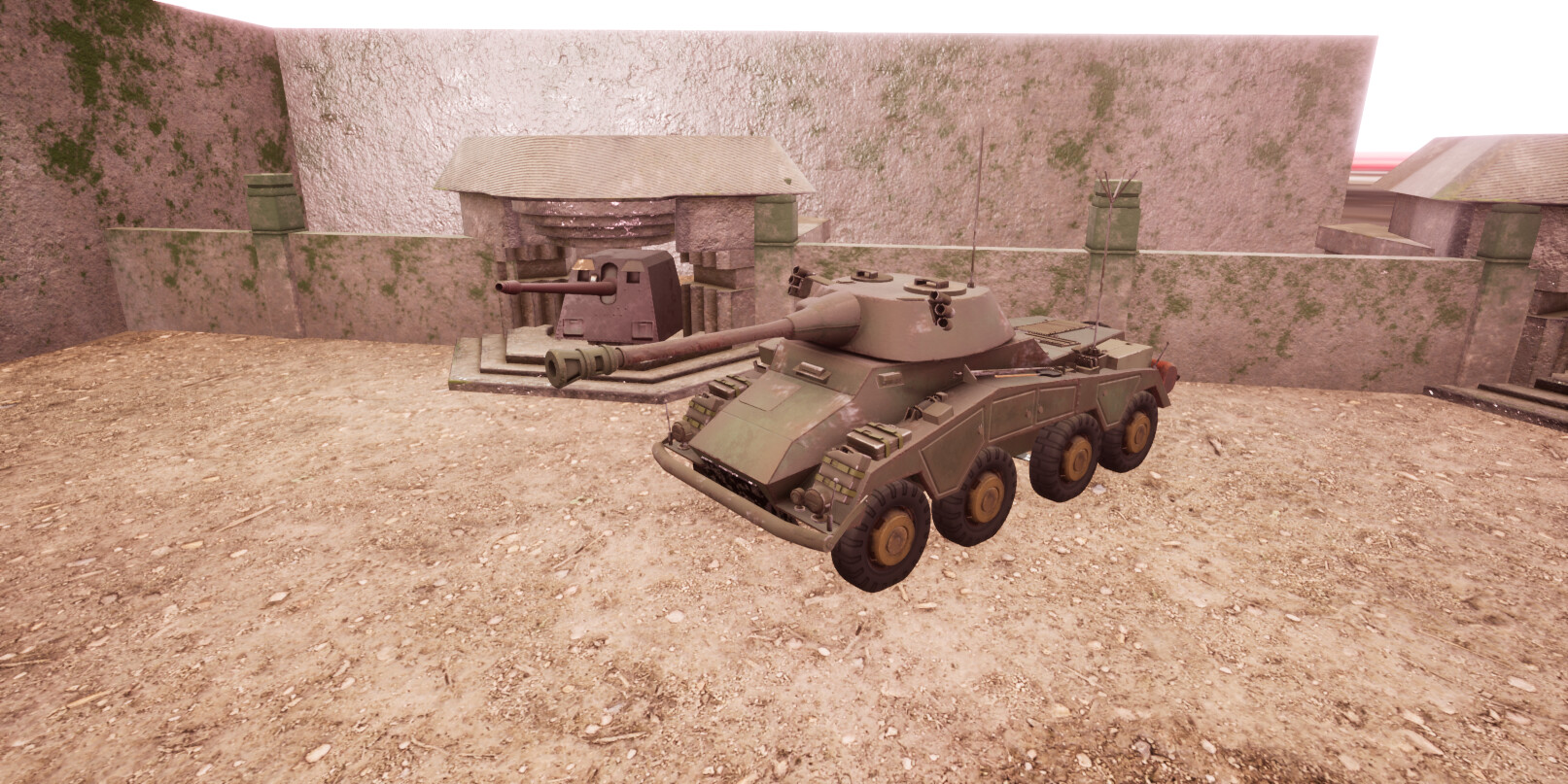 Thomas Fopiano - German Panzerwagen sd.kfz234/2 with bunker