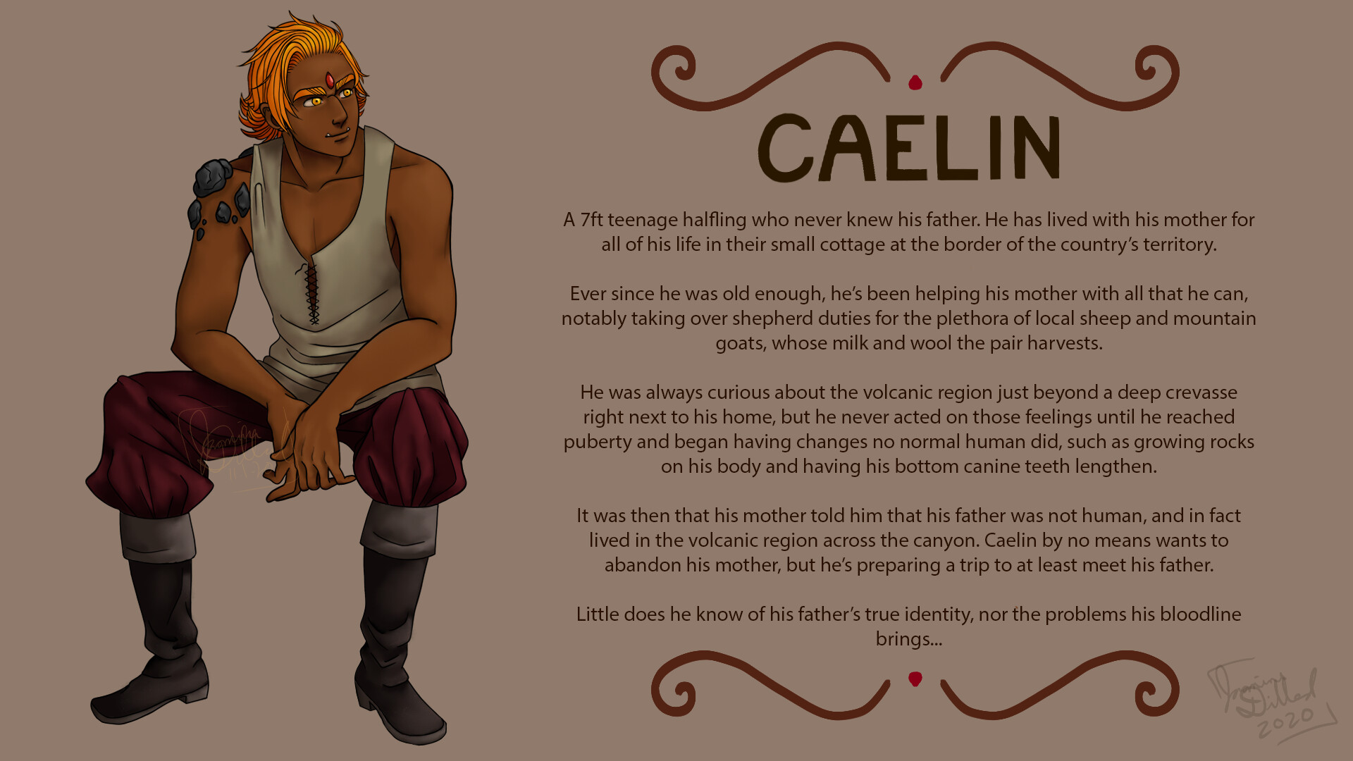 ArtStation - Caelin Character Sheet