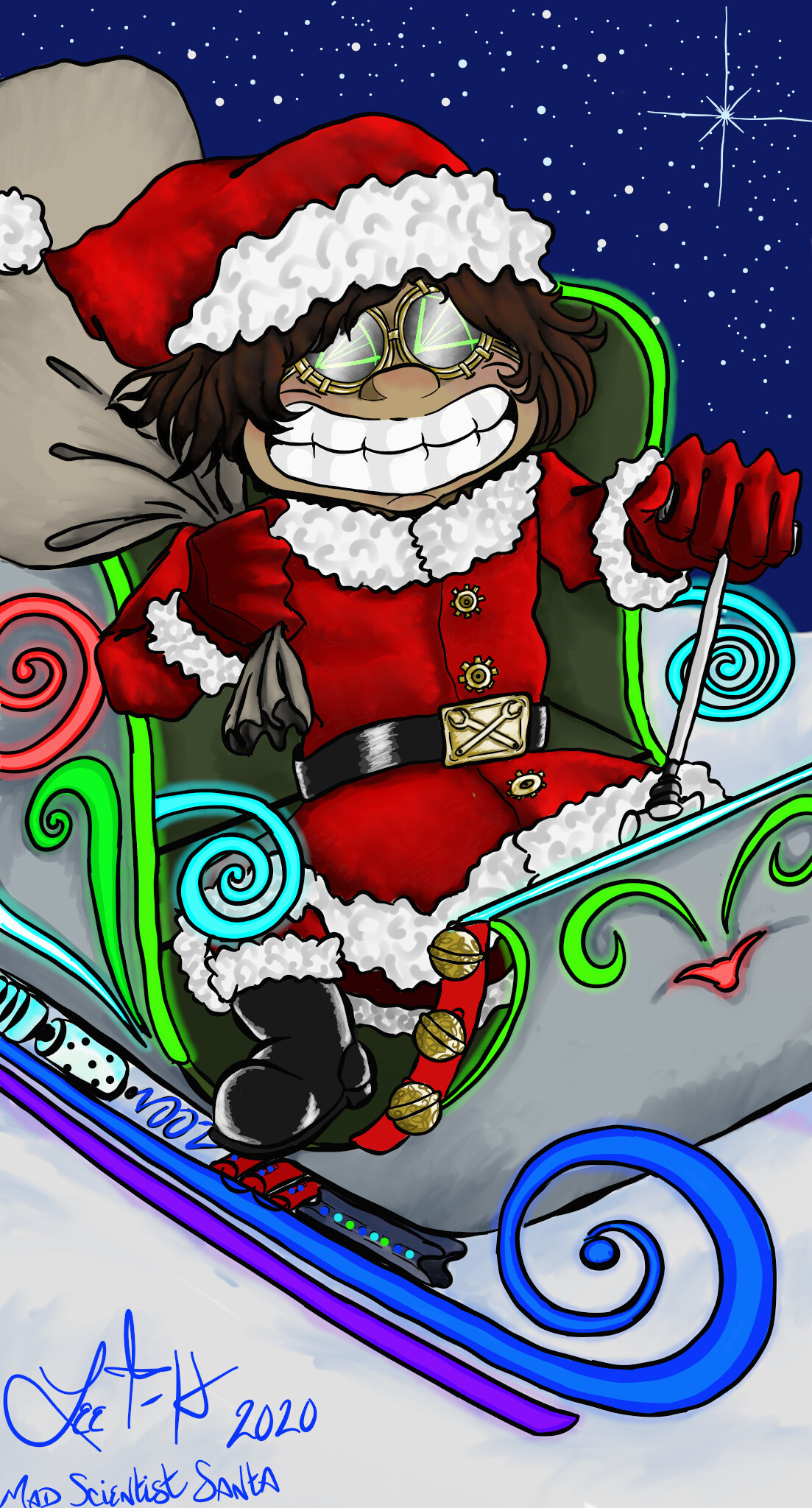 ArtStation - Mad Scientist Santa