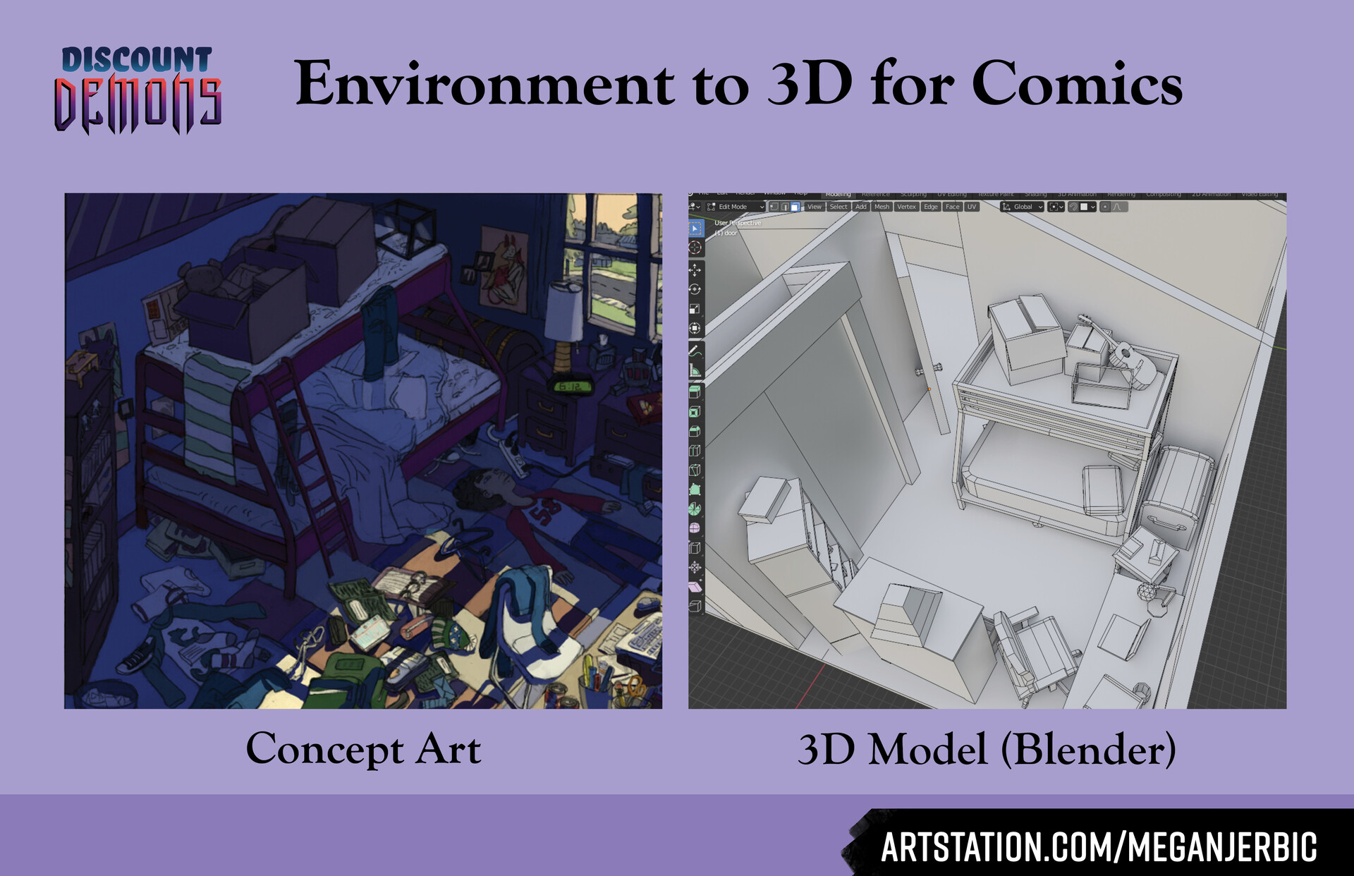 ArtStation - Comic Environment Process