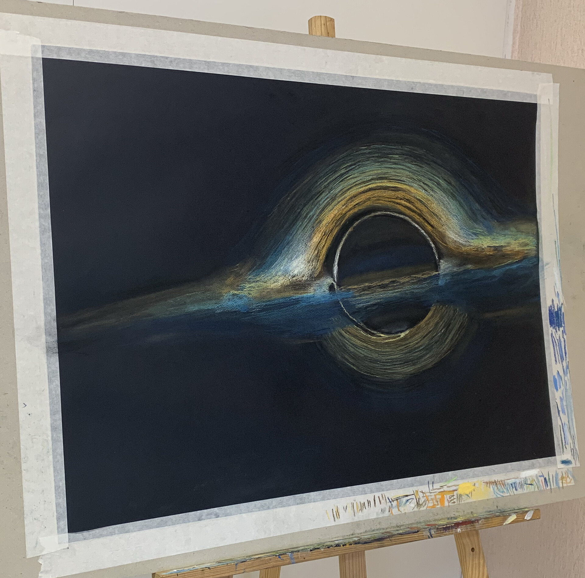 Acrylic Painting Black Hole