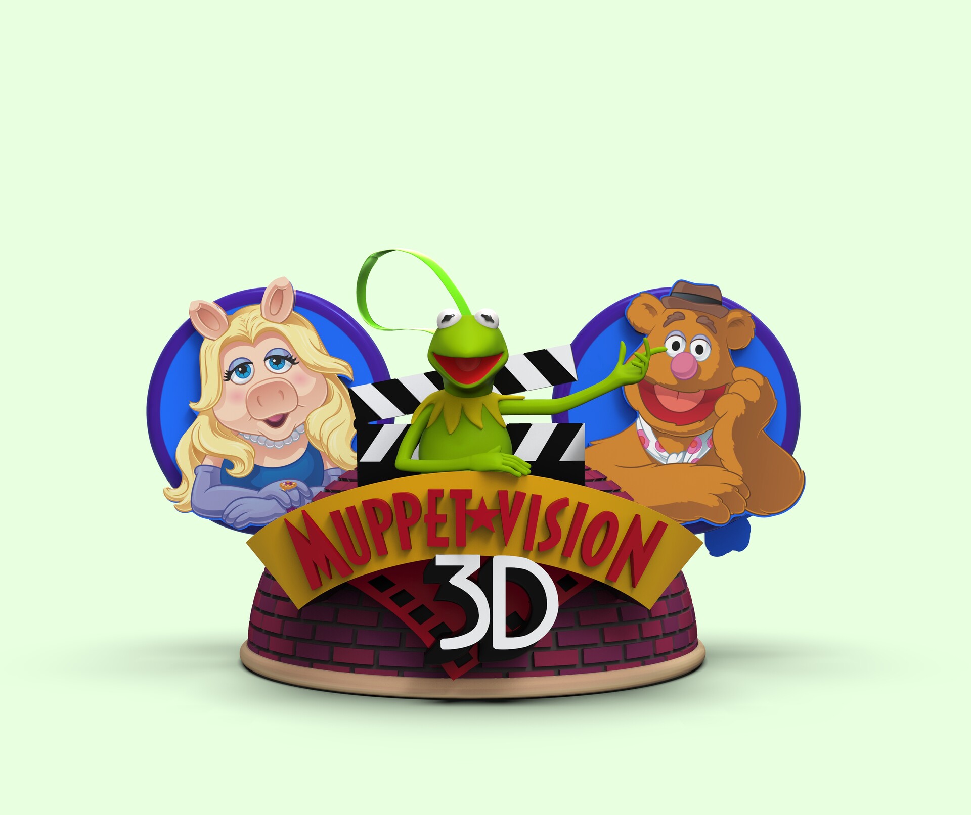 ArtStation - Muppet Vision 3D Ear Hat Ornament