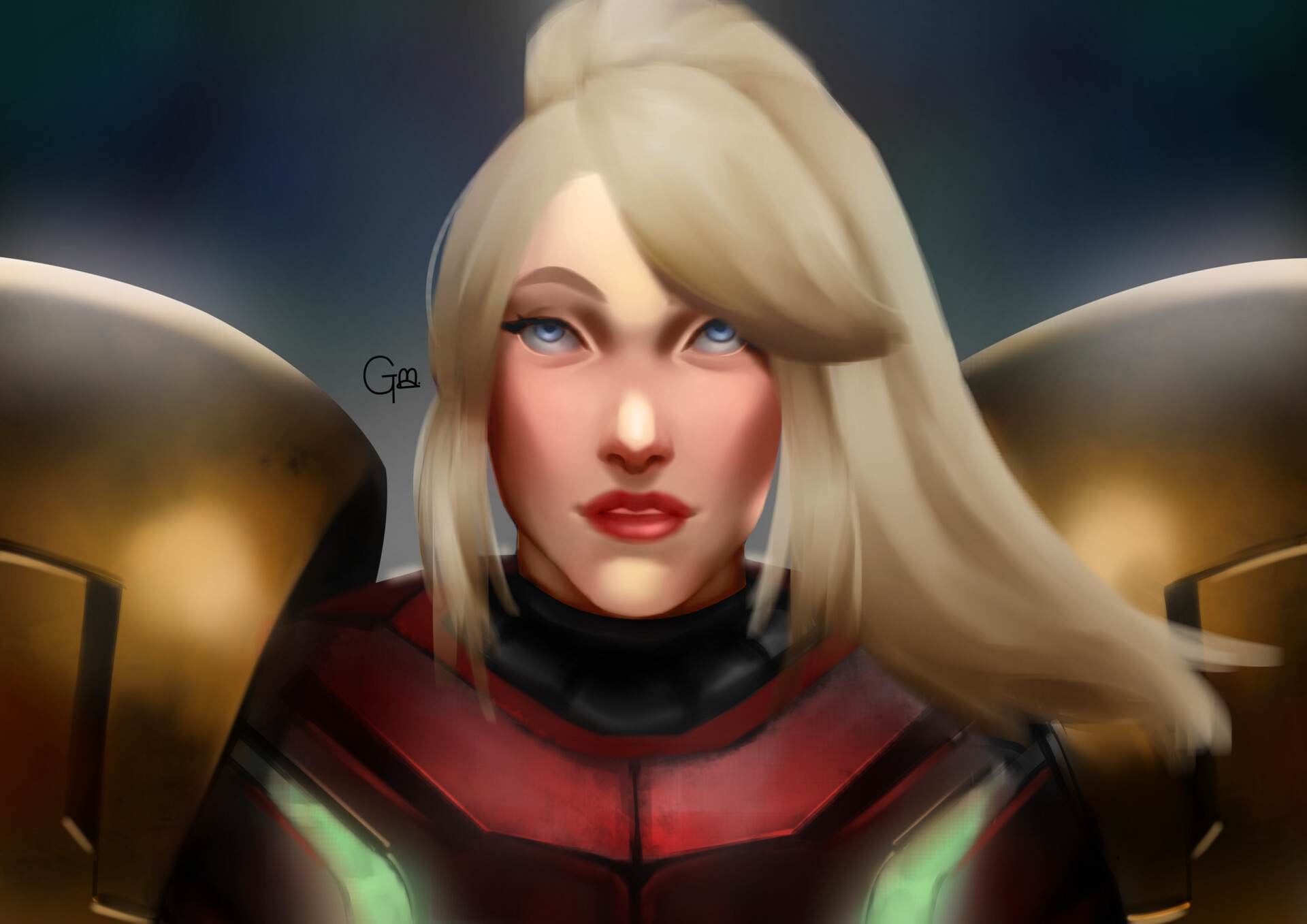 ArtStation - Samus Aran Fanart WIP 2