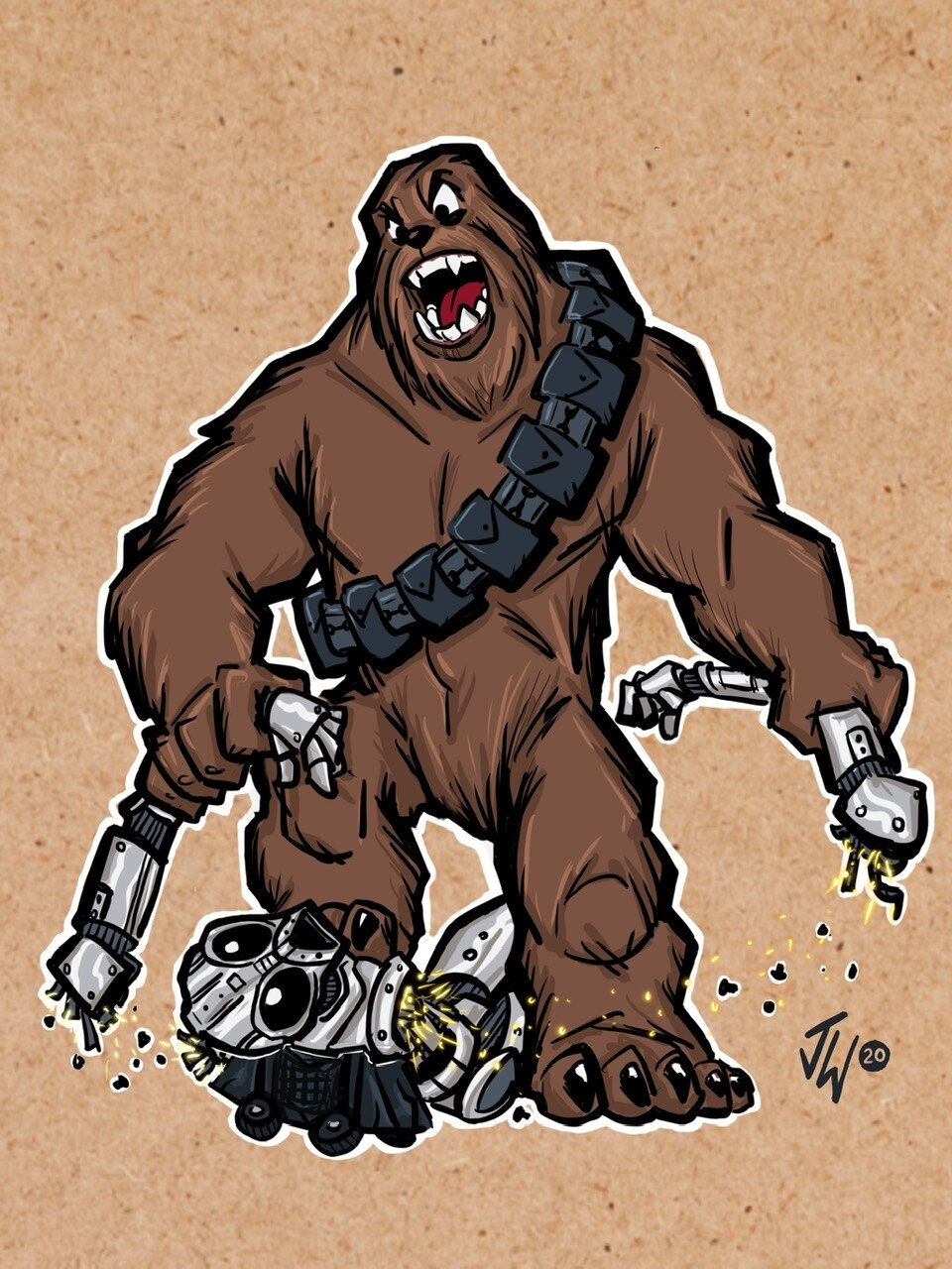 ArtStation - Let the Wookiee win