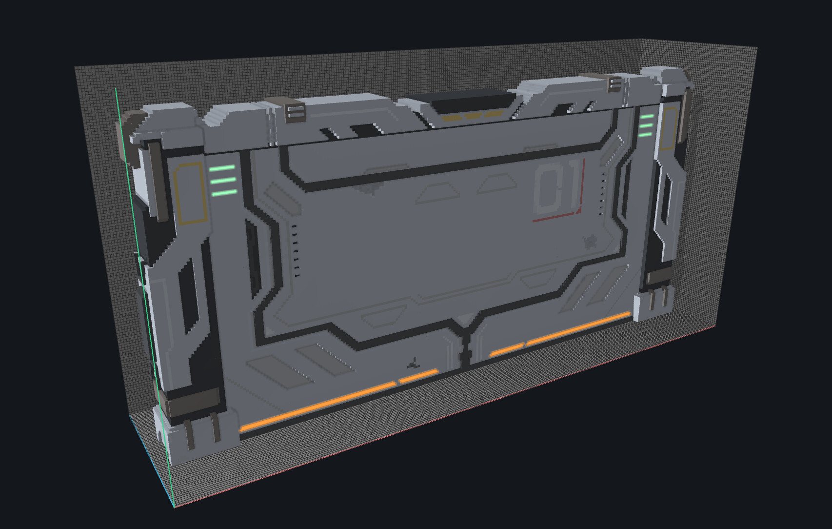 ArtStation - Voxel Sci-fi Gate
