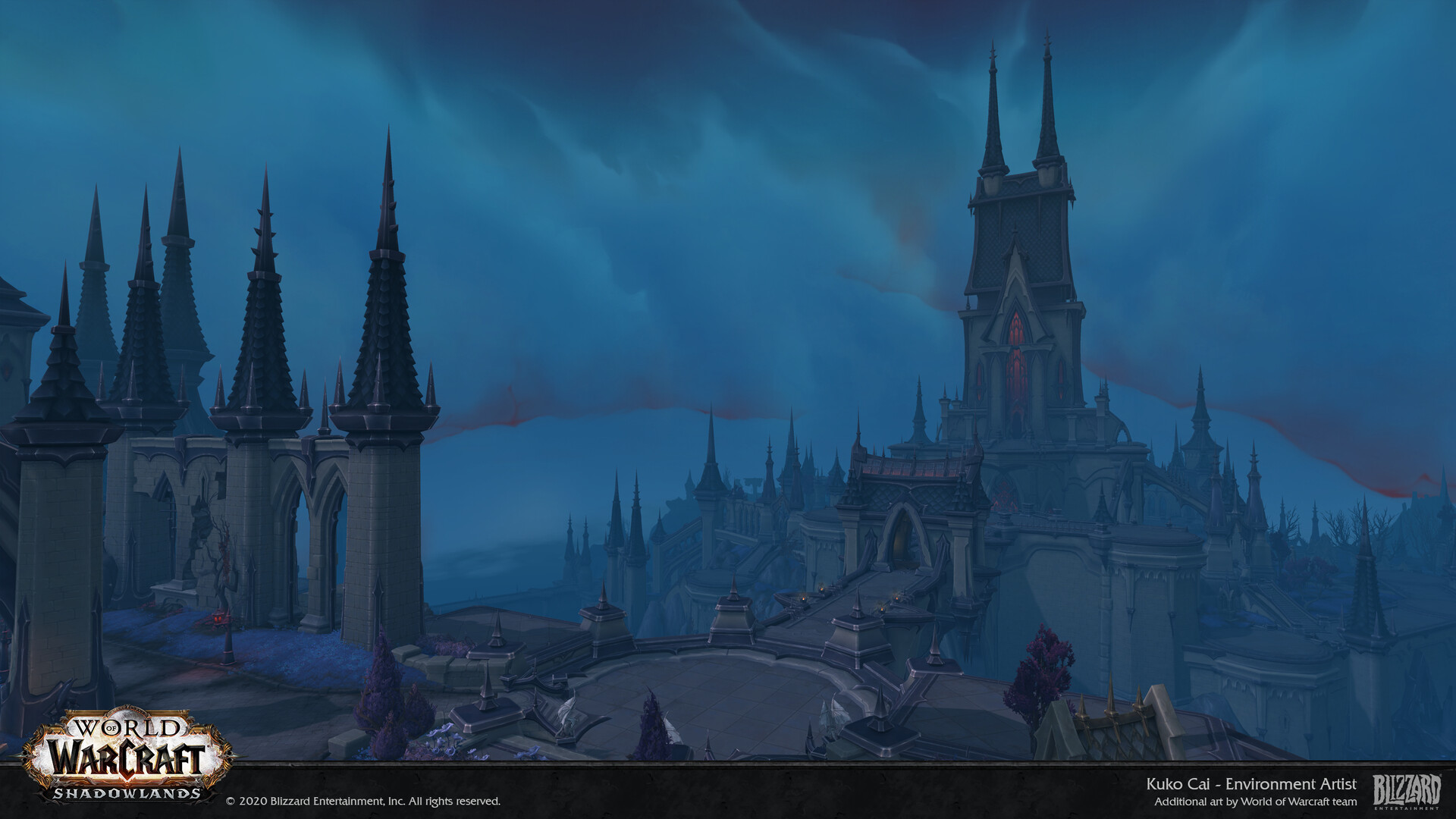 Kuko Cai - World of Warcraft - Shadowlands - Revendreth Environment Art