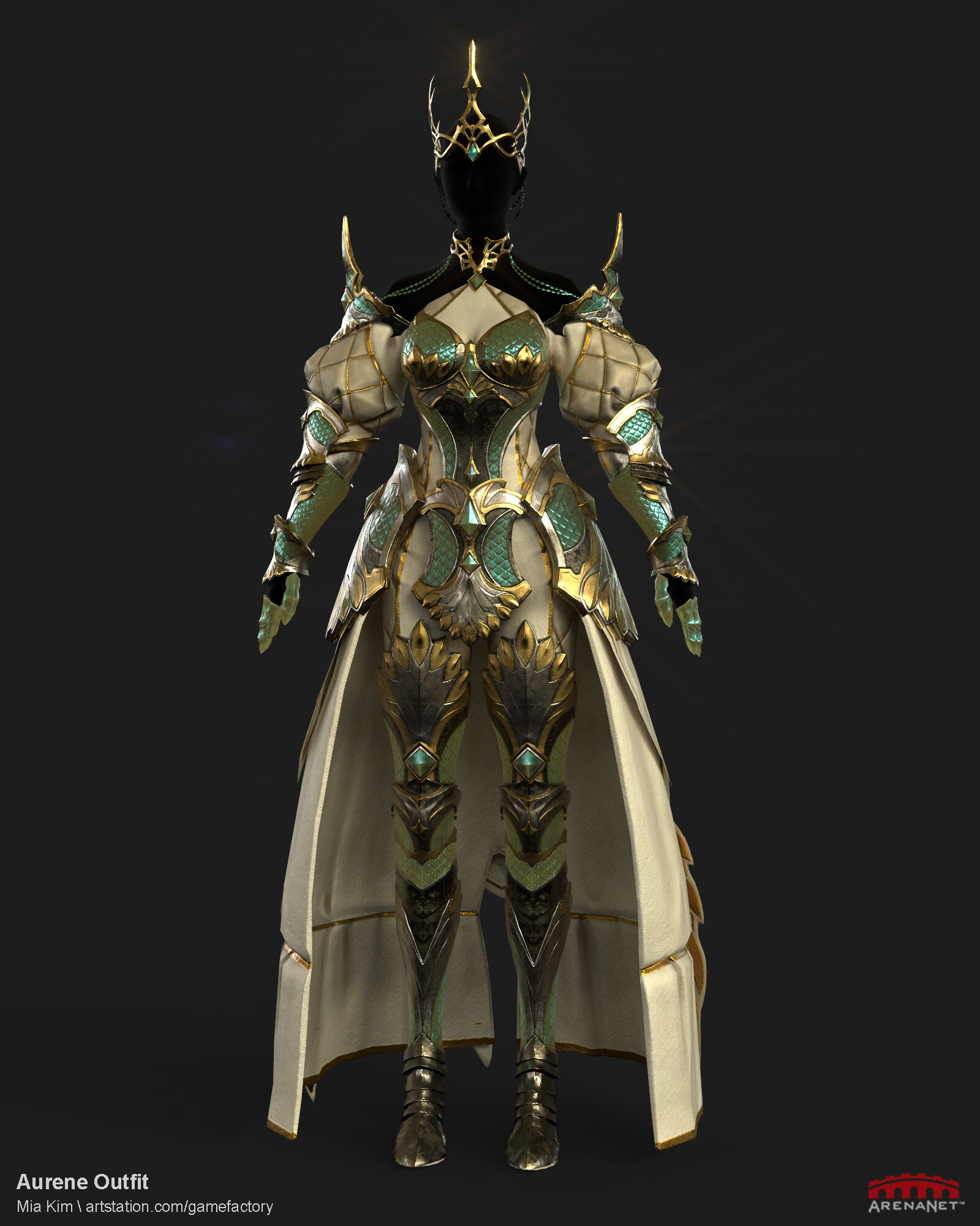 Mia Kim - Guild Wars 2 : Herald of Aurene Outfit