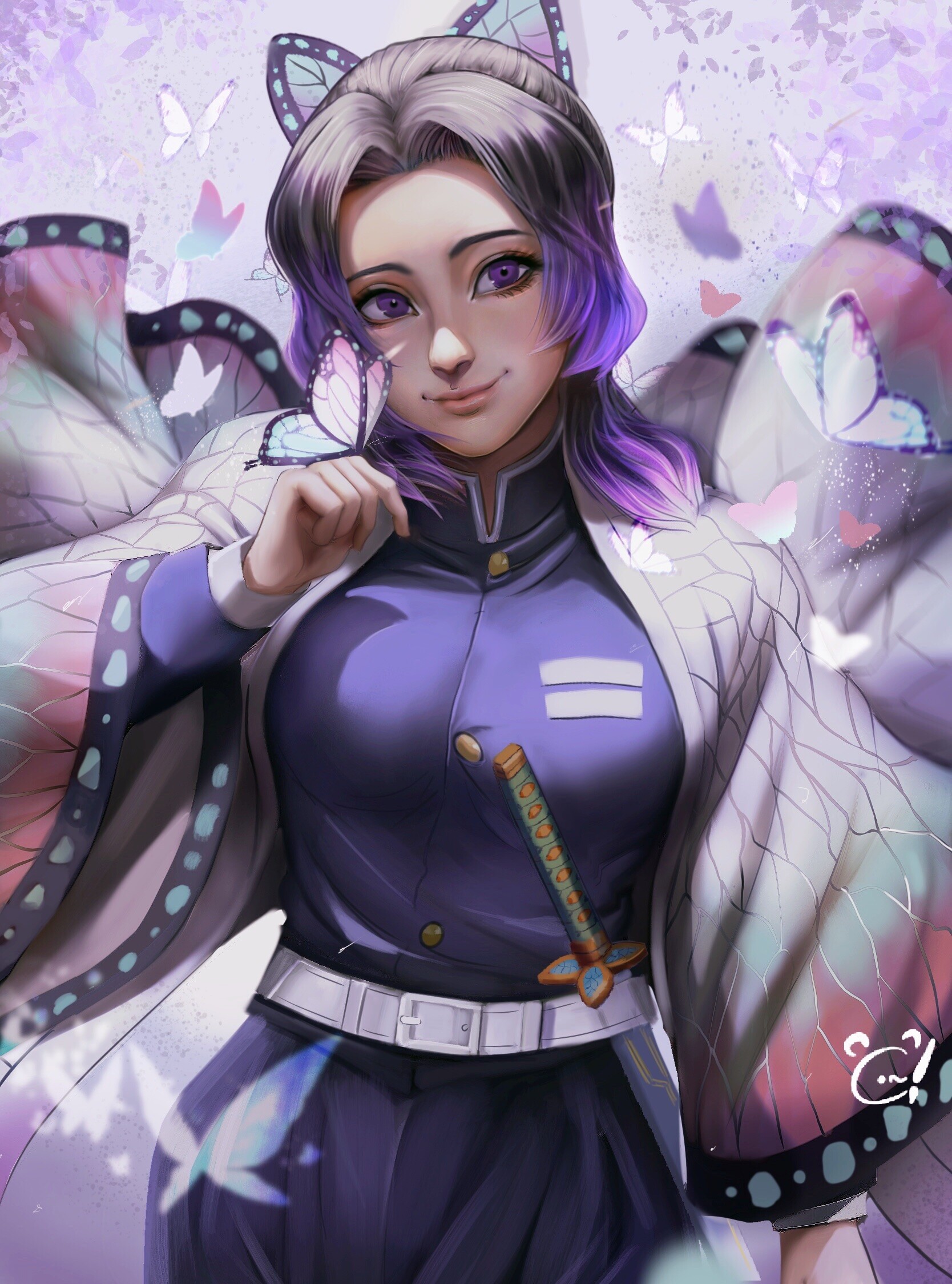 Artstation Shinobu Kimetsu No Yaiba