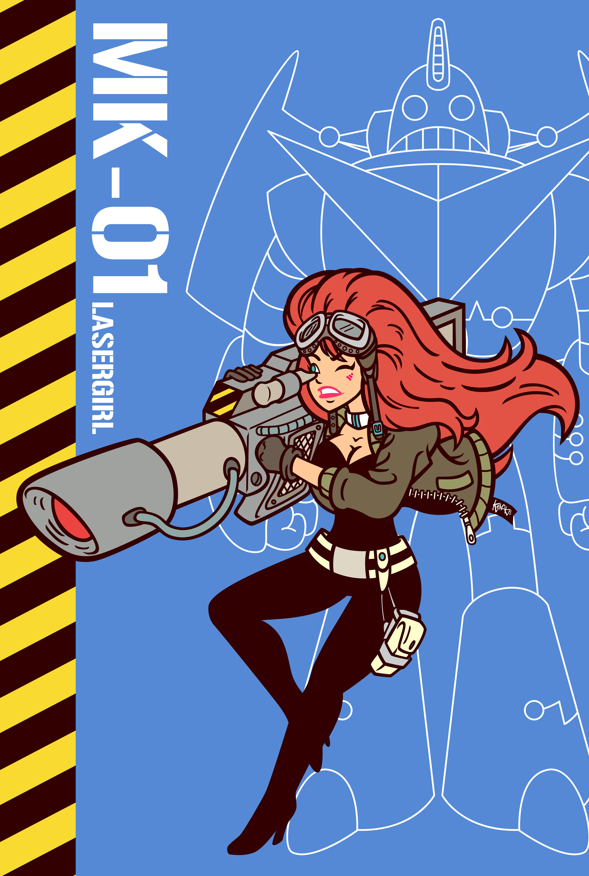 ArtStation - Lasergirl Into Action