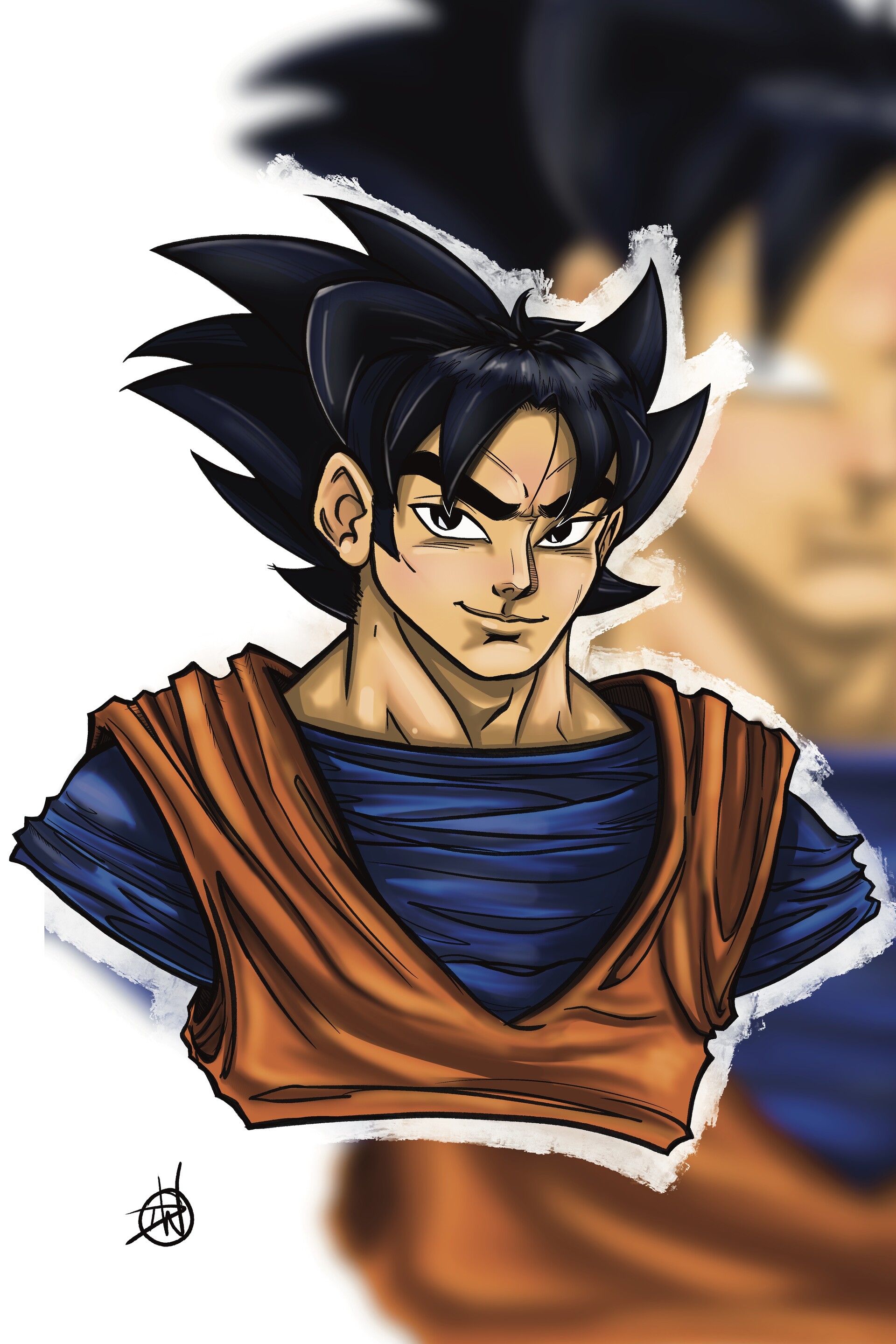 ArtStation - Goku Bust Illustration Twitch