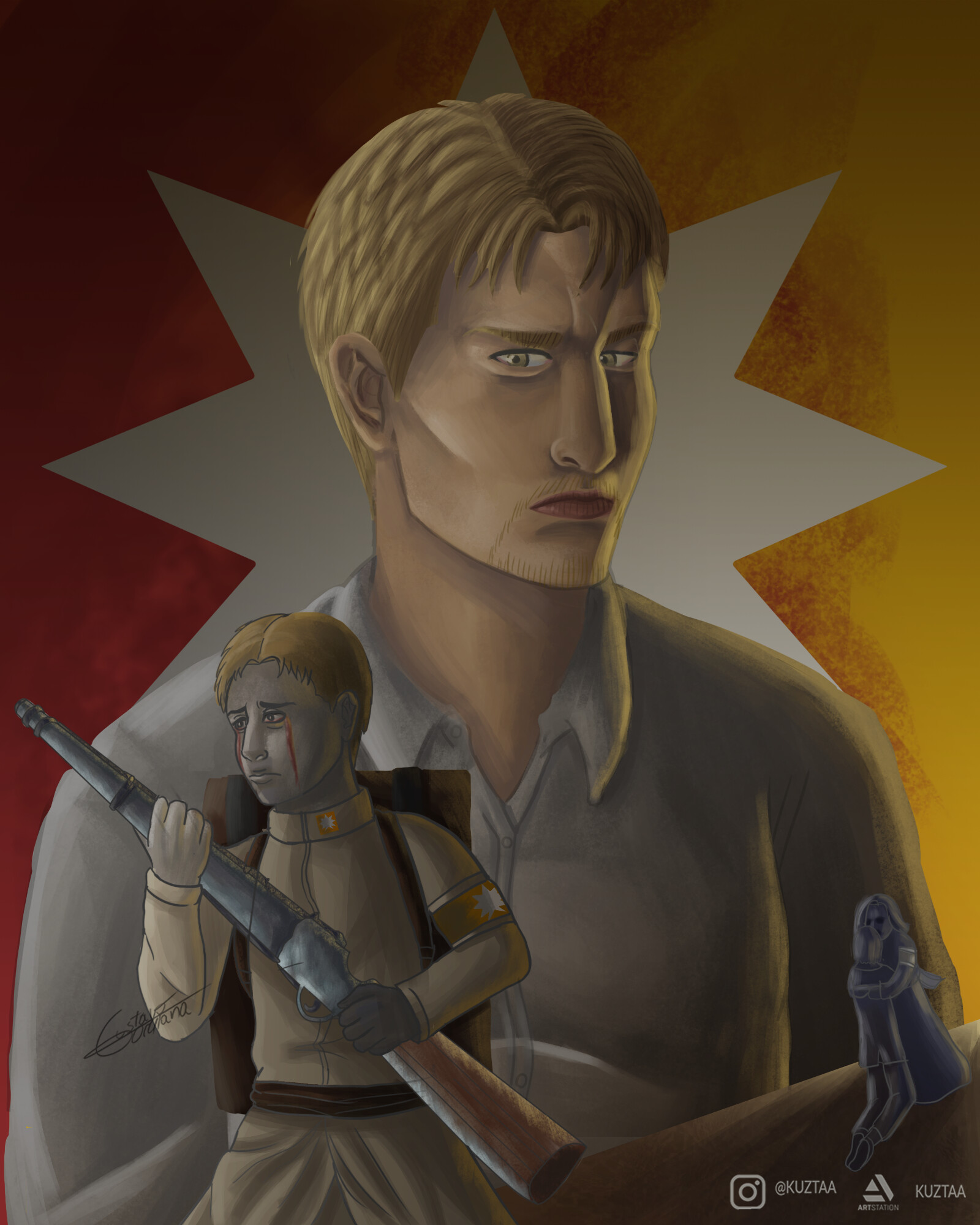 ArtStation - Attack on Titan: Fan Art Reiner Episode 2