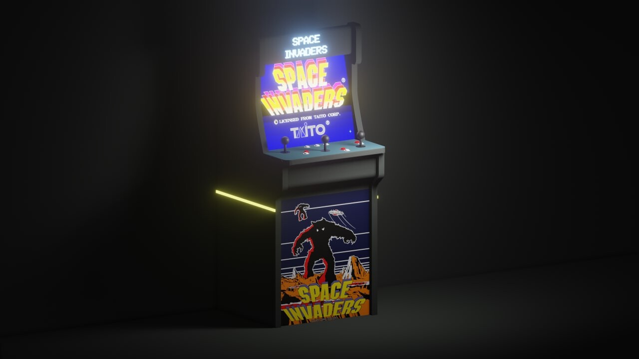 ArtStation - Space Invaders simply Arcade.