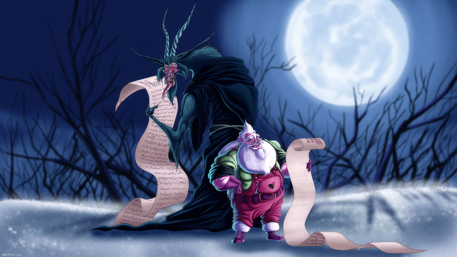 ArtStation - Santa & Krampus