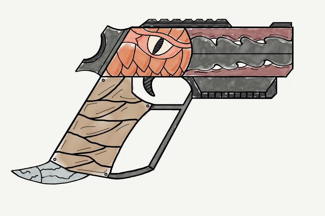ArtStation - Dragon Short Pistol