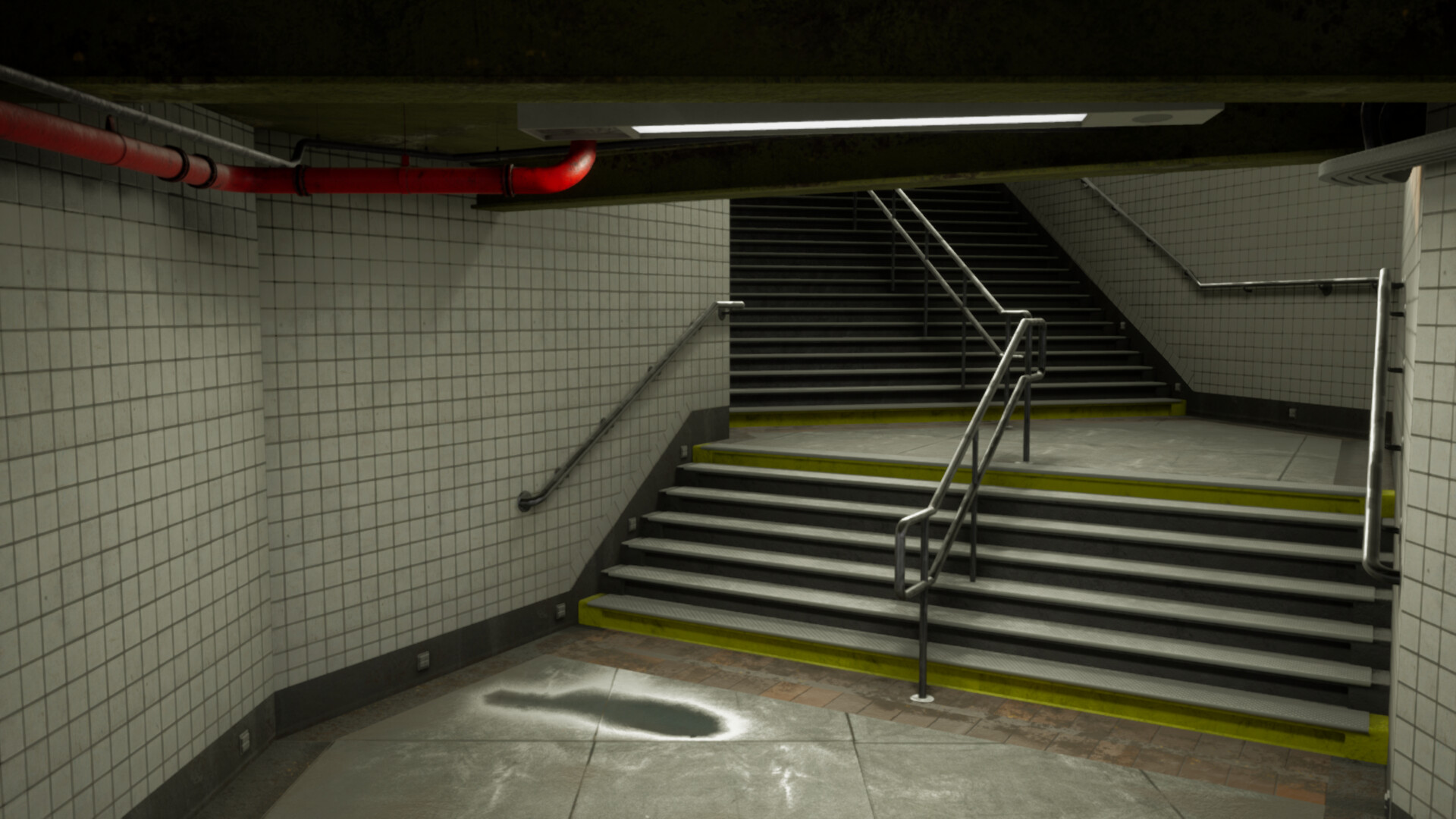 ArtStation - Hallway Study- New York Subway Entrance