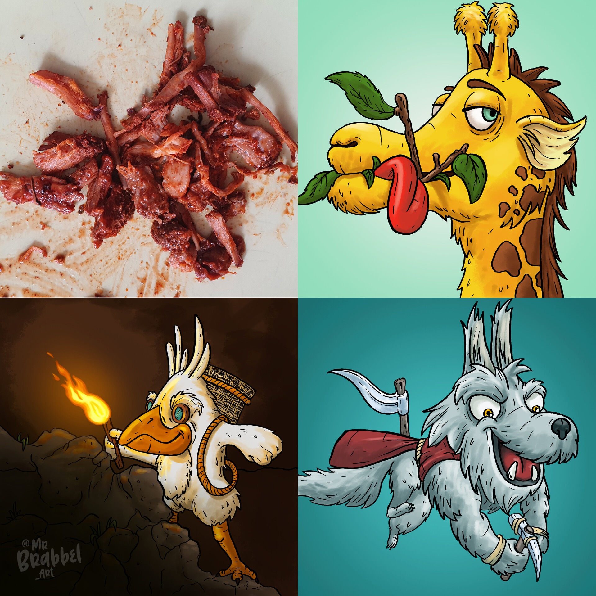ArtStation - Pulled Pork inspired drawings