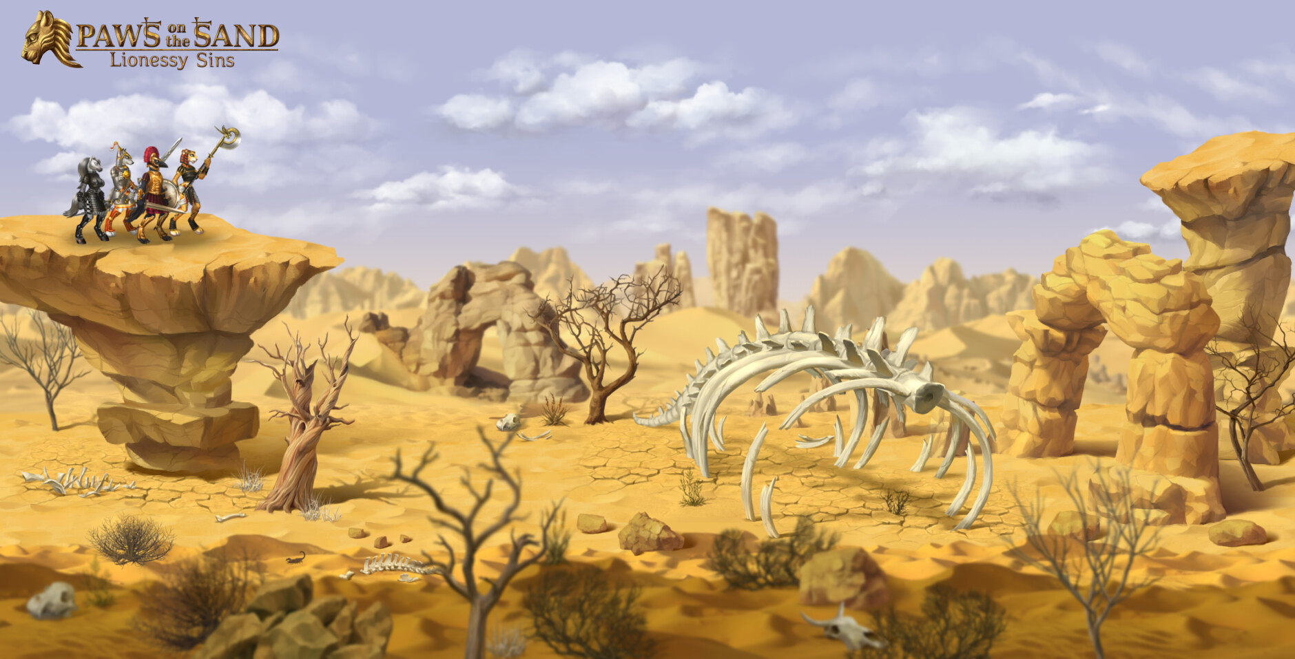 ArtStation - Small Desert area props - Paws on the Sand