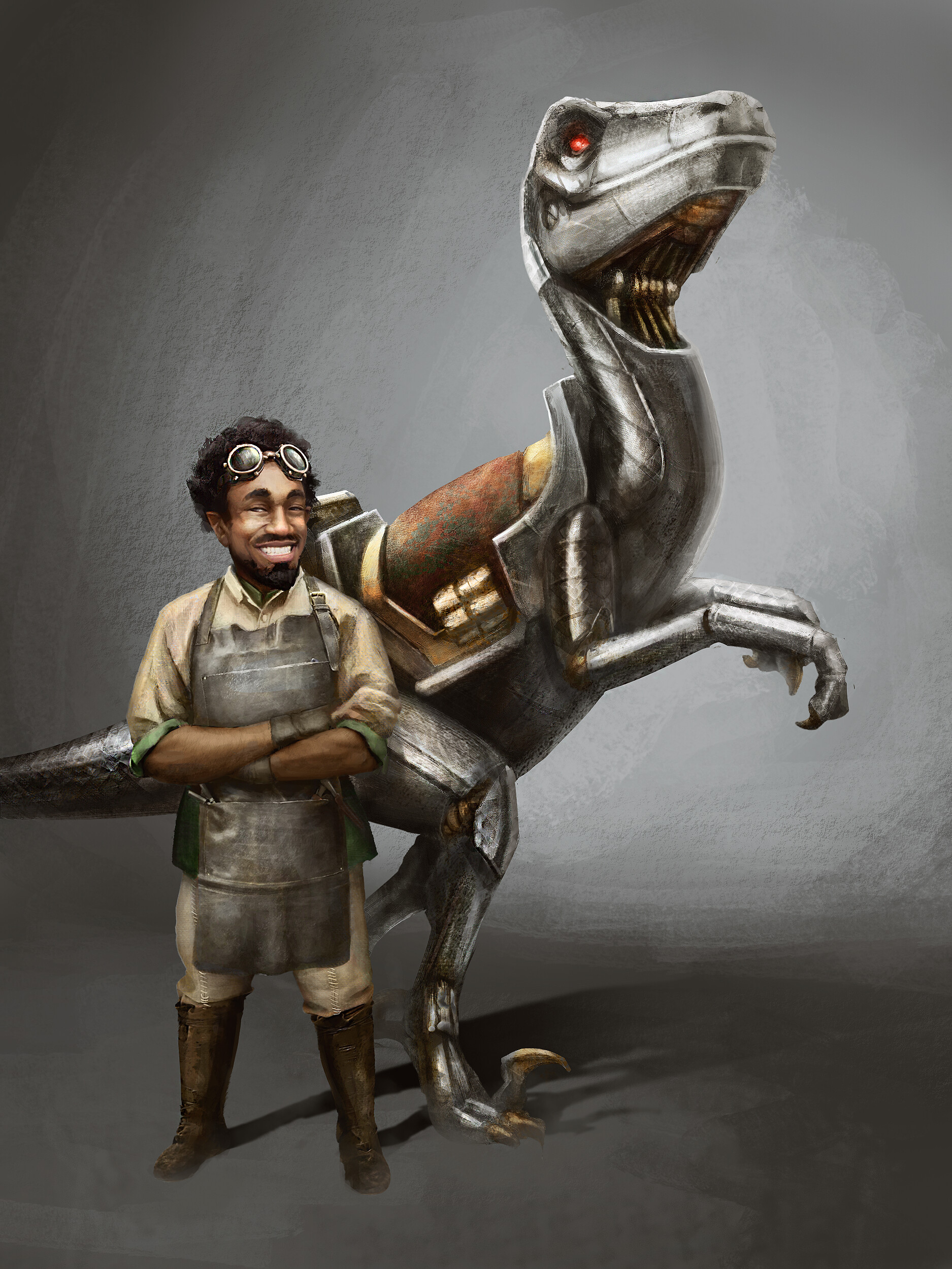 ArtStation - Artificer and Raptor construct