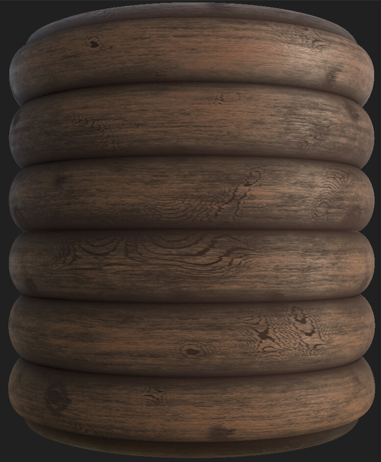 ArtStation - Wood Log Wall Material