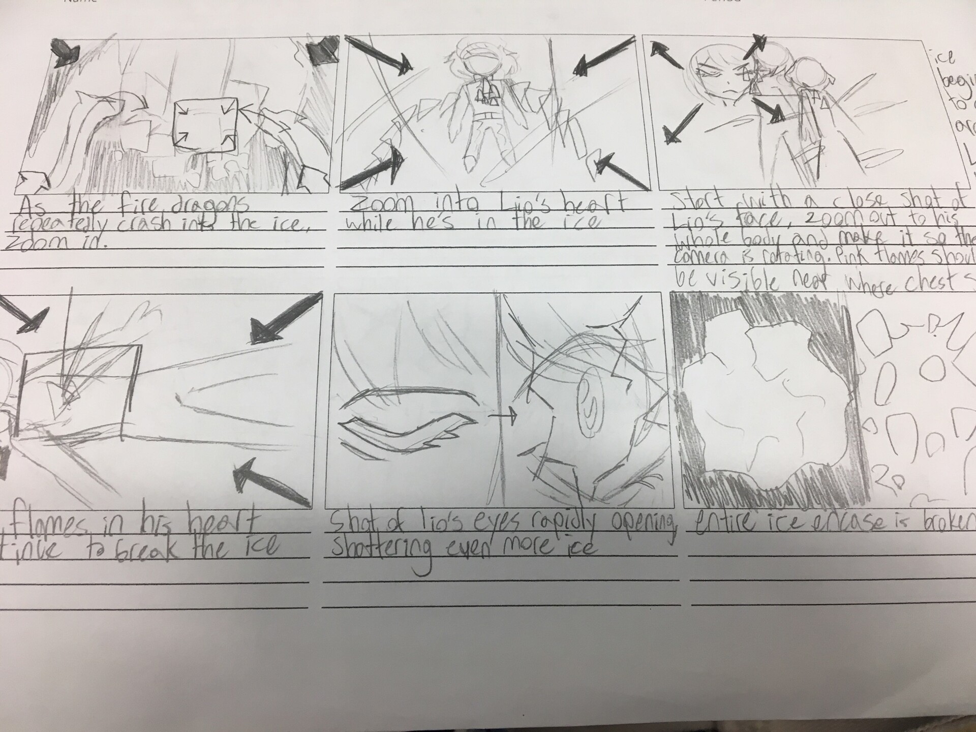 ArtStation - Promare Storyboard Practice