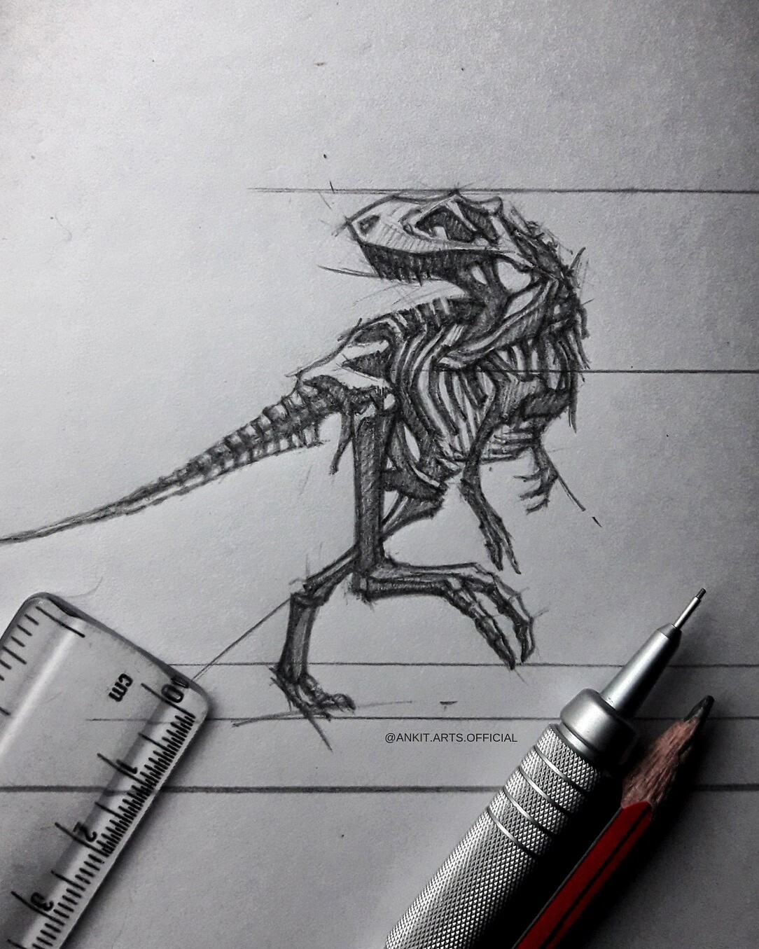 ArtStation - Dino Skeleton - ankit.arts.official
