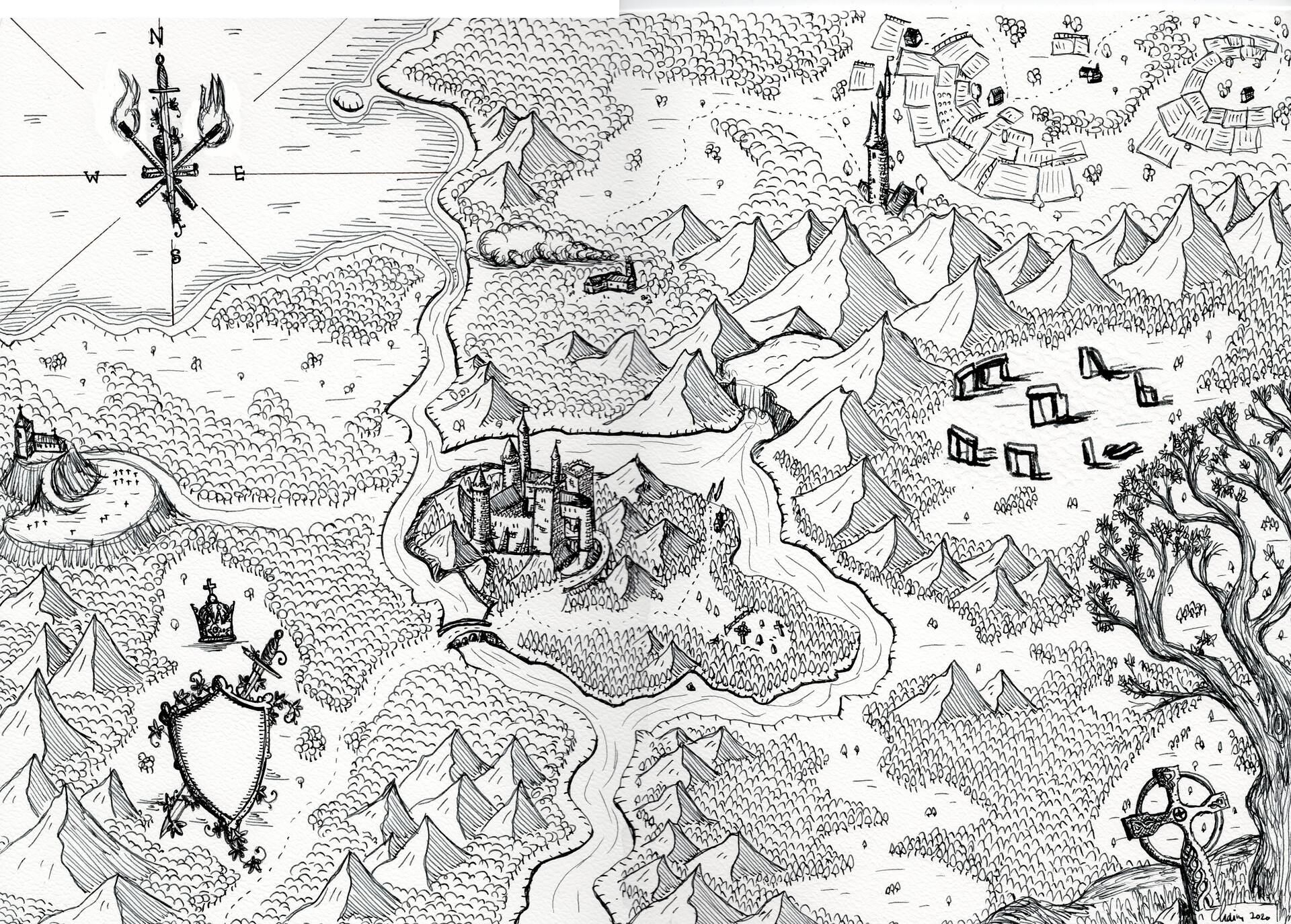 ArtStation - Early Medieval Map