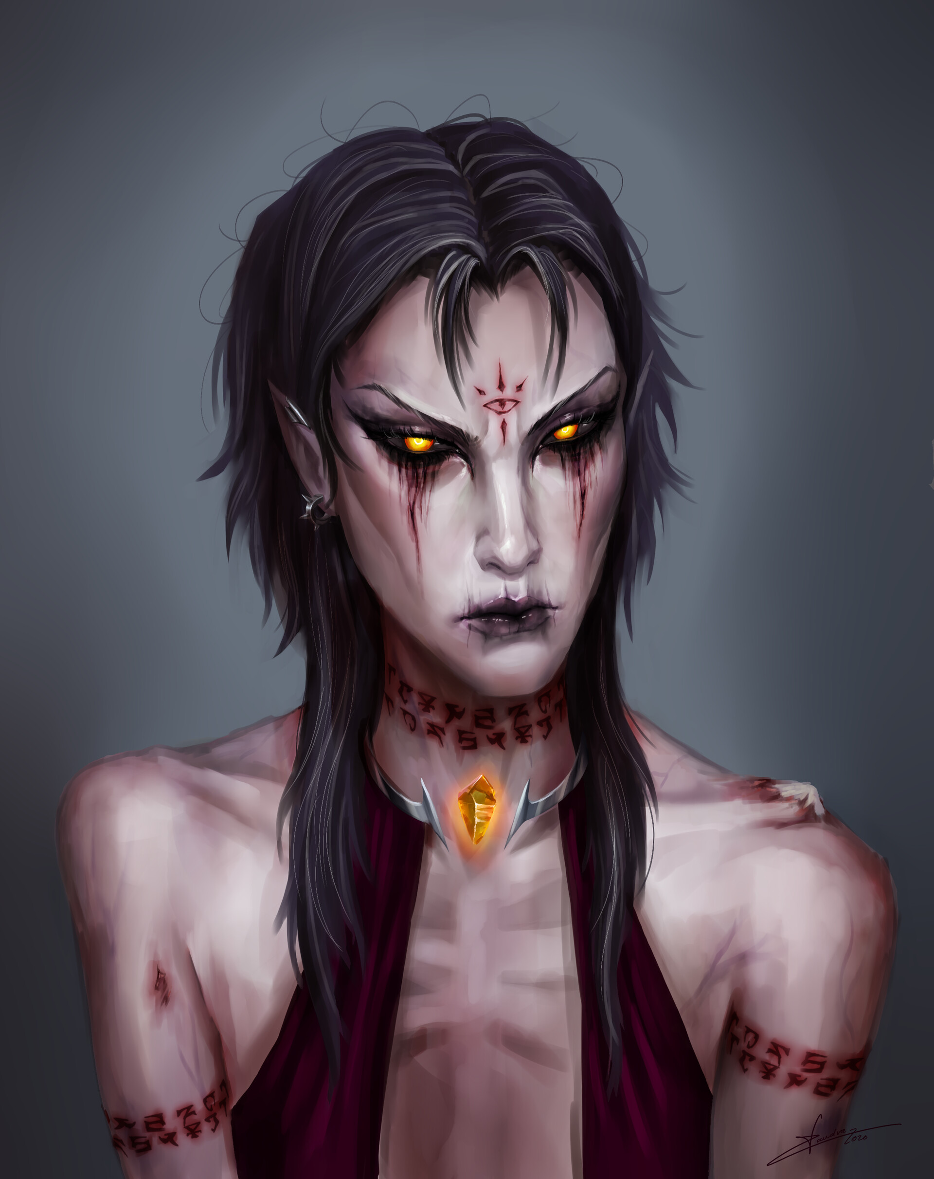 ArtStation - Sora'th, DnD character