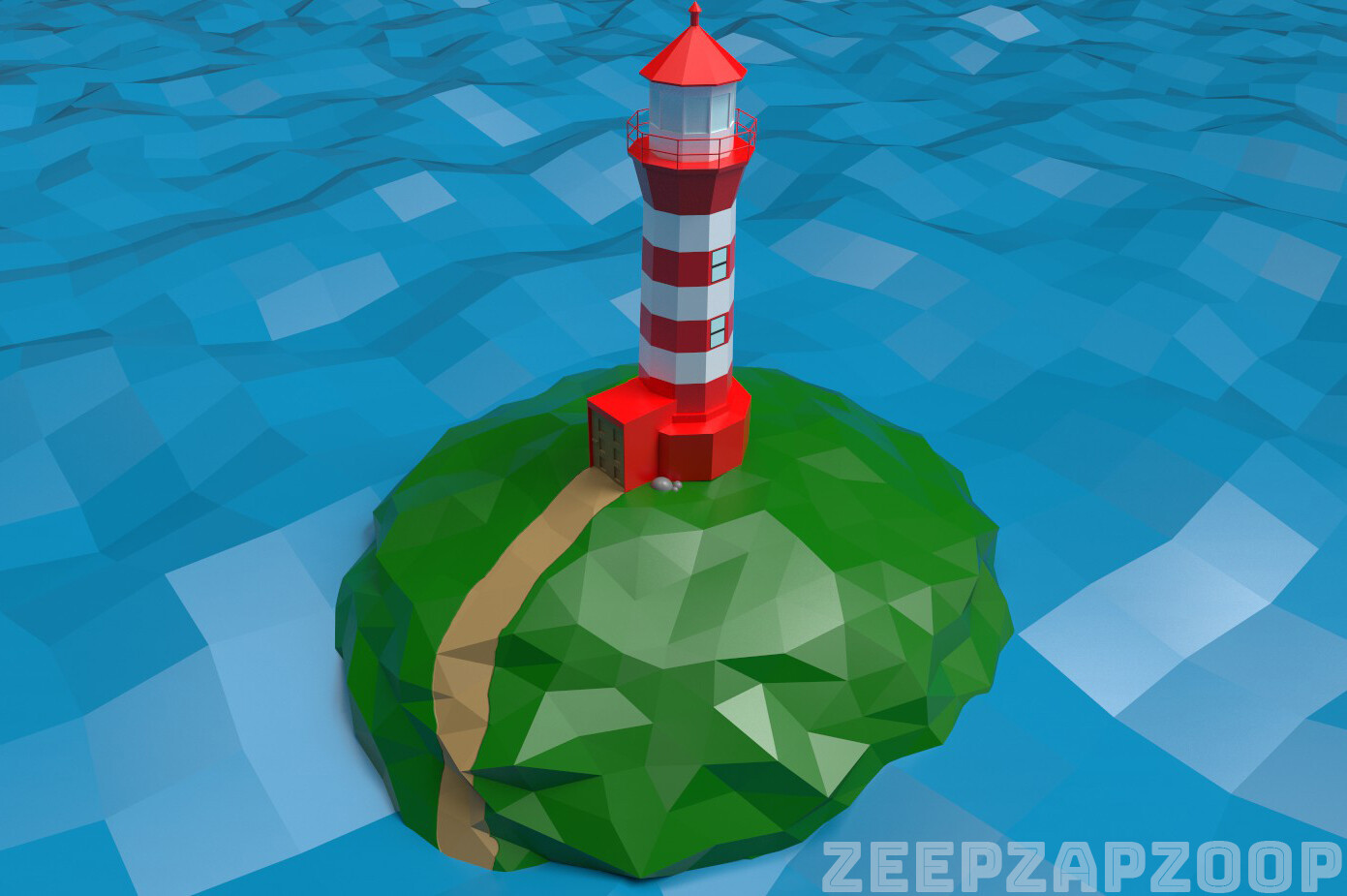 ArtStation - Low Poly Lighthouse