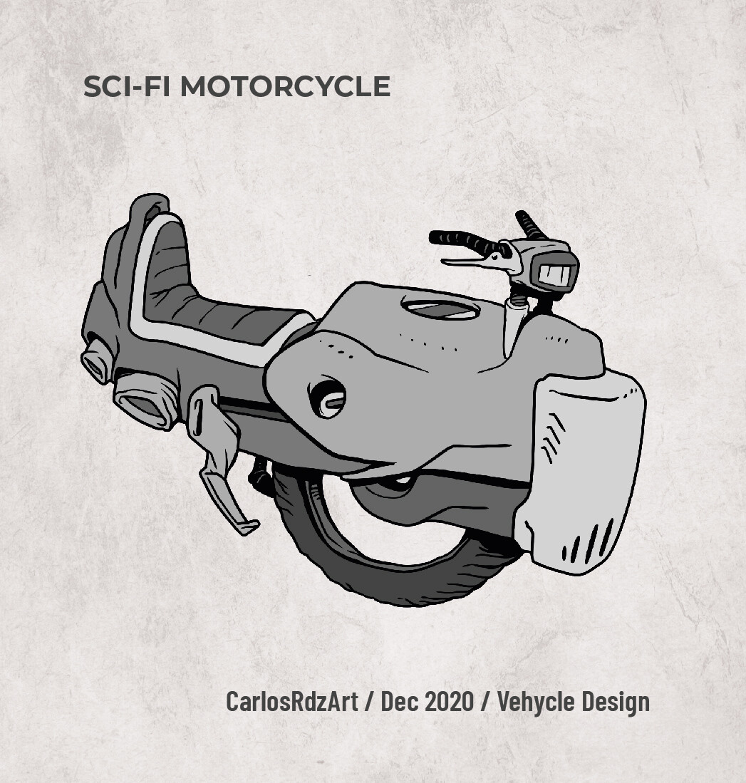 ArtStation - SciFi Motorcycle