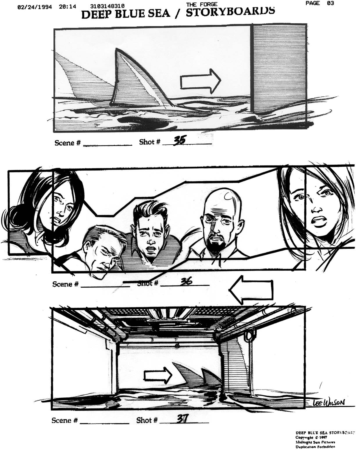 the deep blue sea script