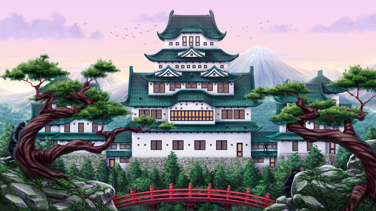 ArtStation - Japanese slot - Game Background