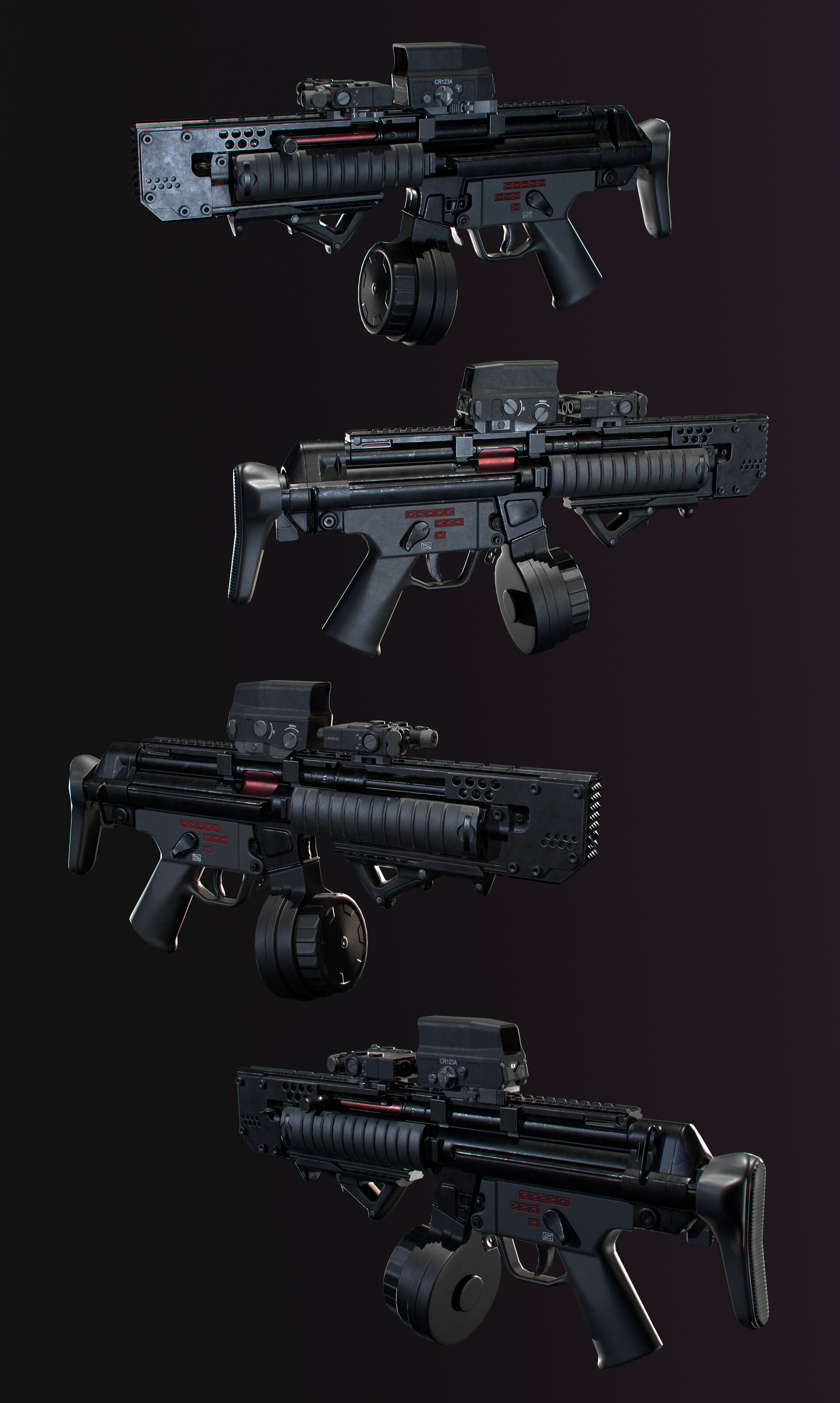 ArtStation - Custom HK MP5K game model