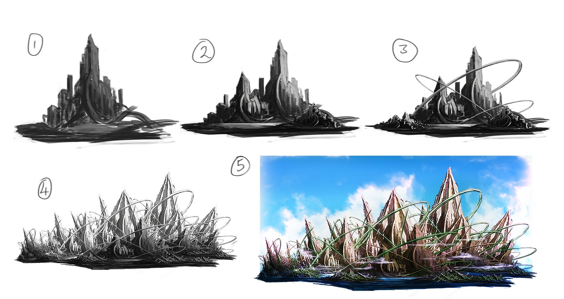 ArtStation - Celesta Island Concept