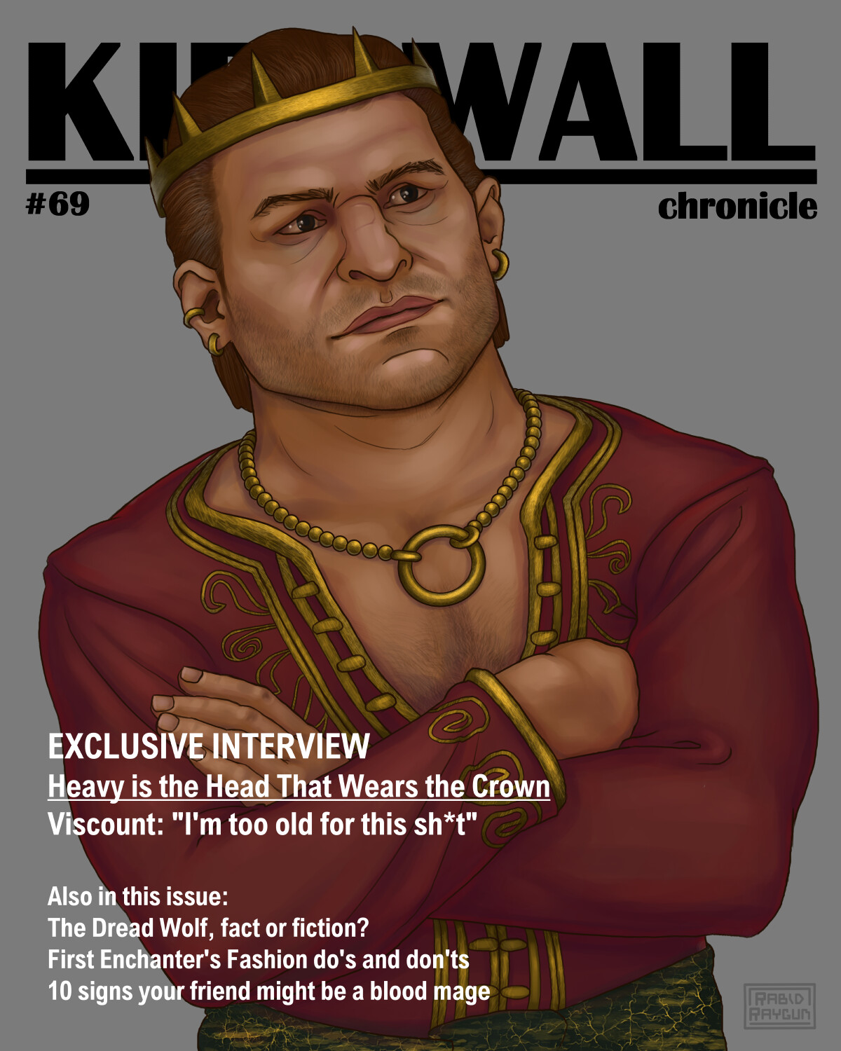 ArtStation - Dragon Age - Varric magazine cover