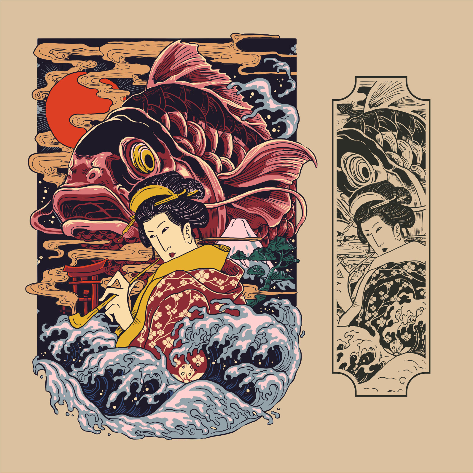 ArtStation - japanese psychedelic art