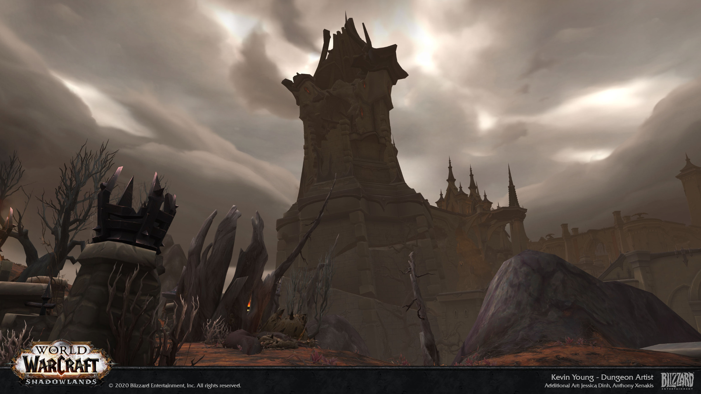 Kevin Young - World of Warcraft: Shadowlands - Revendreth Architecture