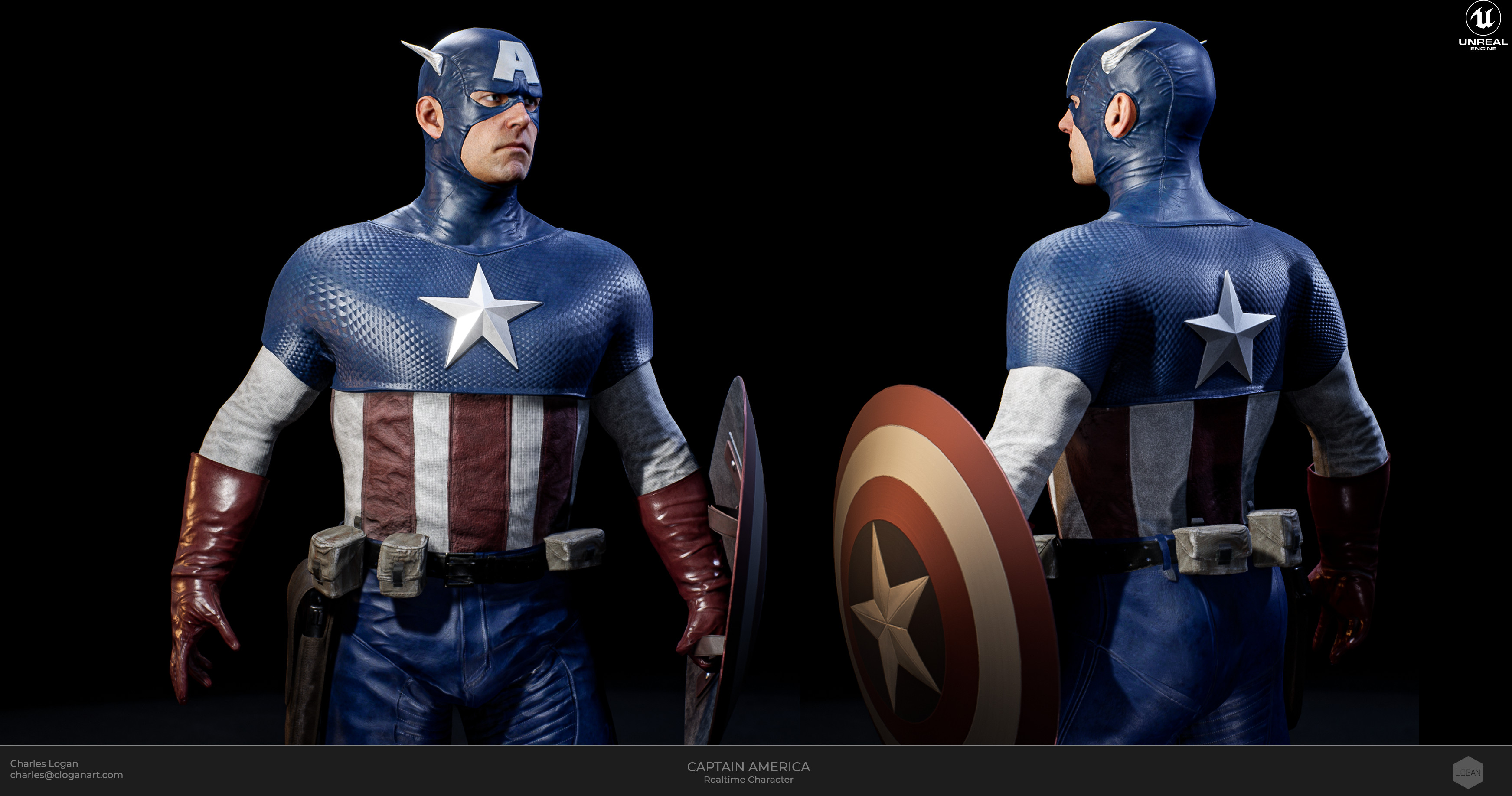 Charles Logan - Captain America - Realtime Character